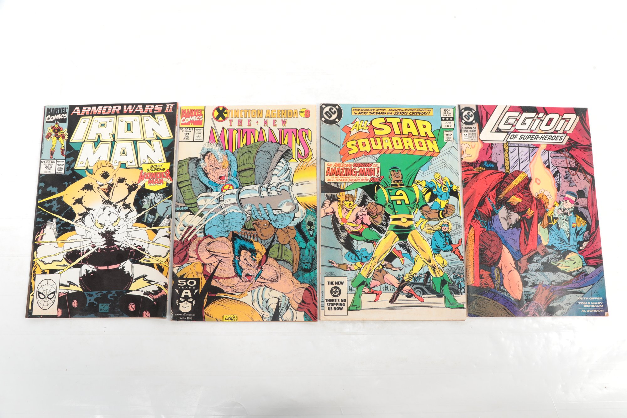4 Collectible Comic Books Marvel. DC: Iconic Heroes And Epic Showdowns ...