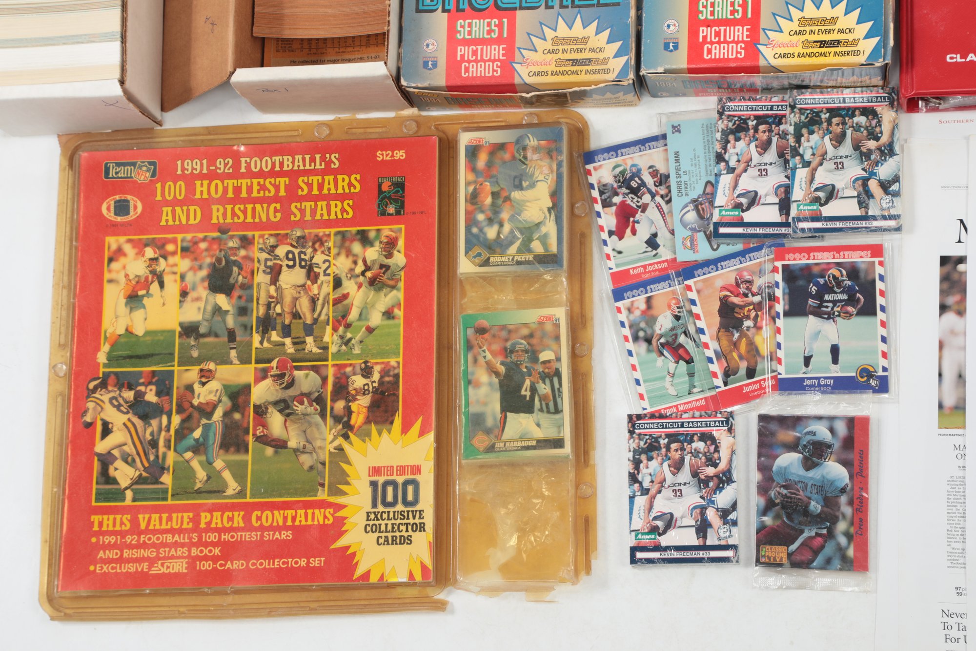 Huge Lot W/ Uncut Sheets Derek Jeter Albert Pujols Mickey Mantle Insert ...