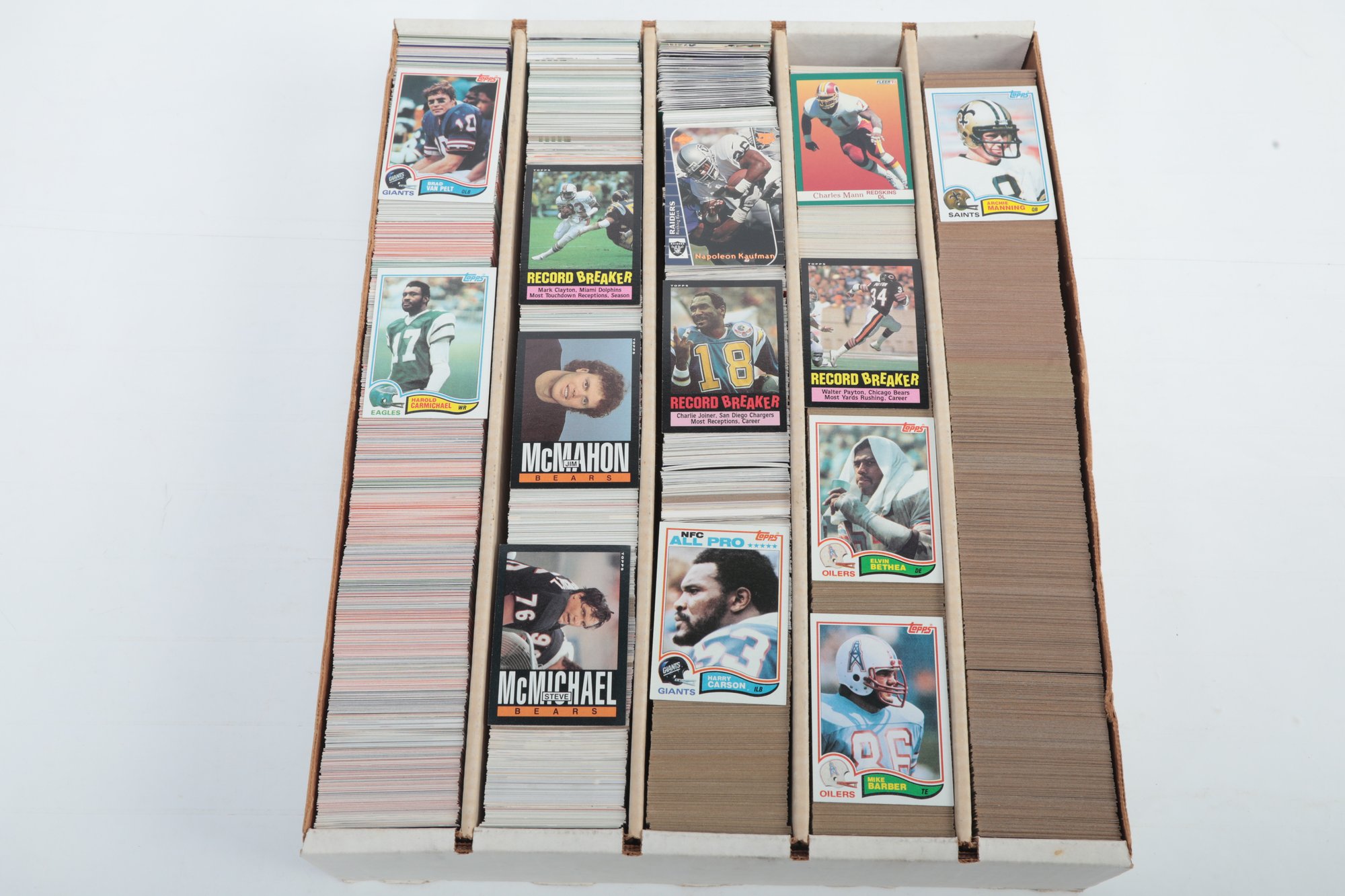 Monster 5000 Count Box Full Of Football Cards HOFers Stars Semi Stars ...