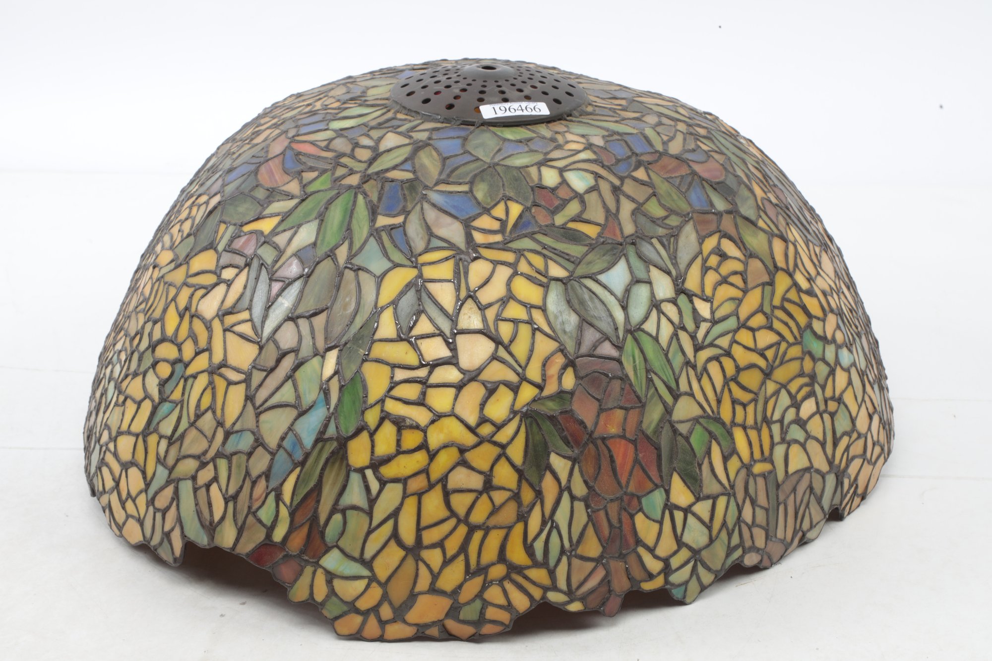 Large Antique Tiffany Style Glass Lamp Shade #196466 | Auctionninja.com
