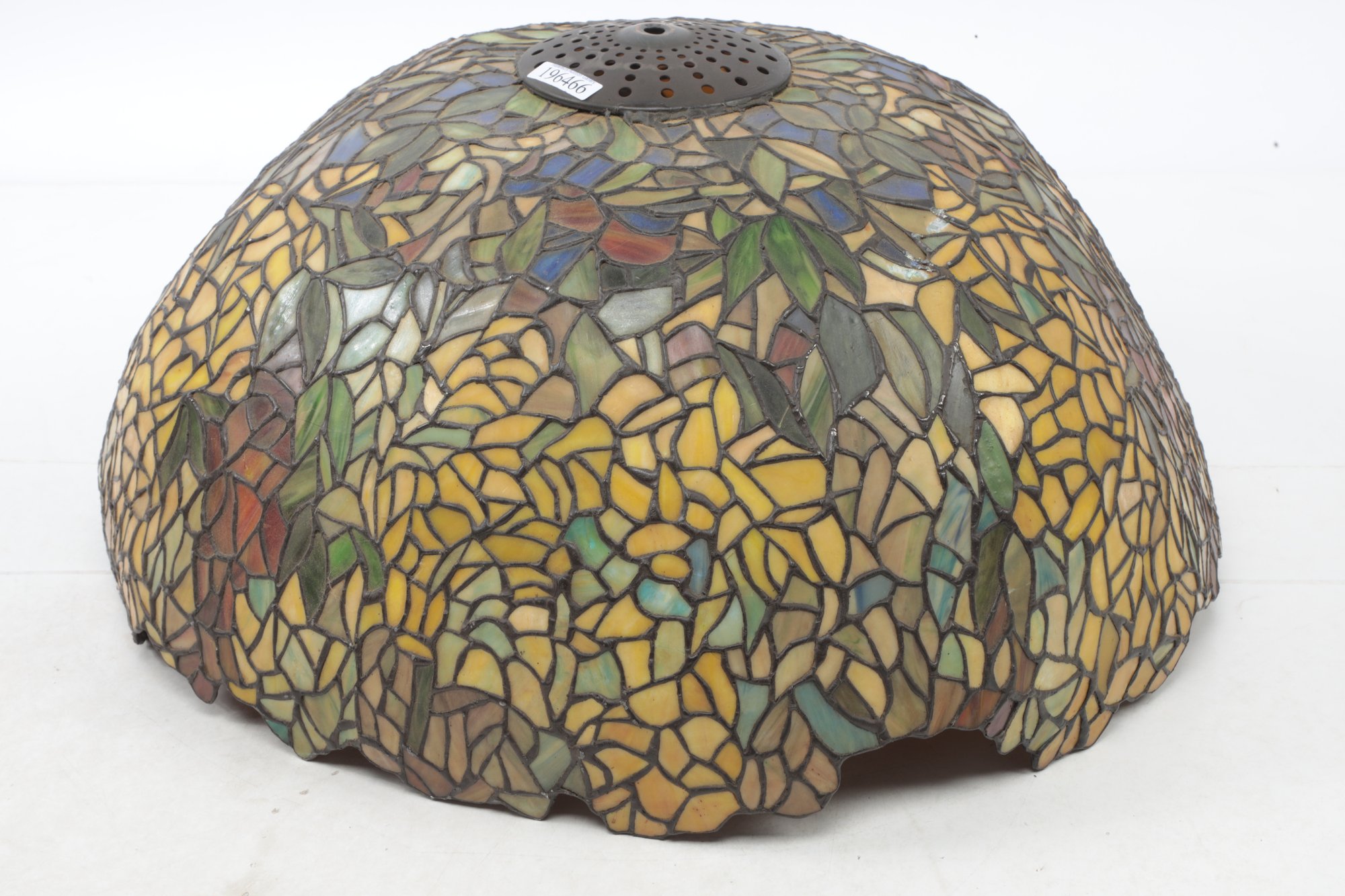 Large Antique Tiffany Style Glass Lamp Shade #196466 | Auctionninja.com