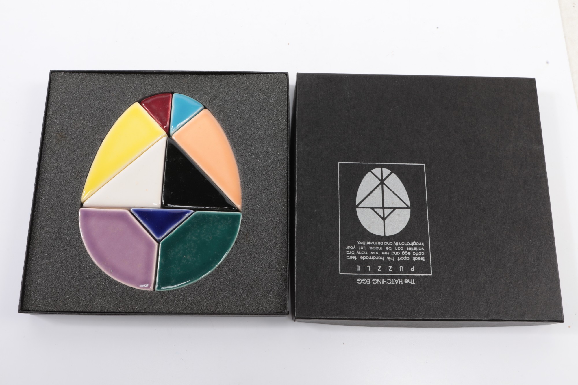 DESIGN Ceramic Art Tile The Hatching Egg Puzzle #240160 | Auctionninja.com
