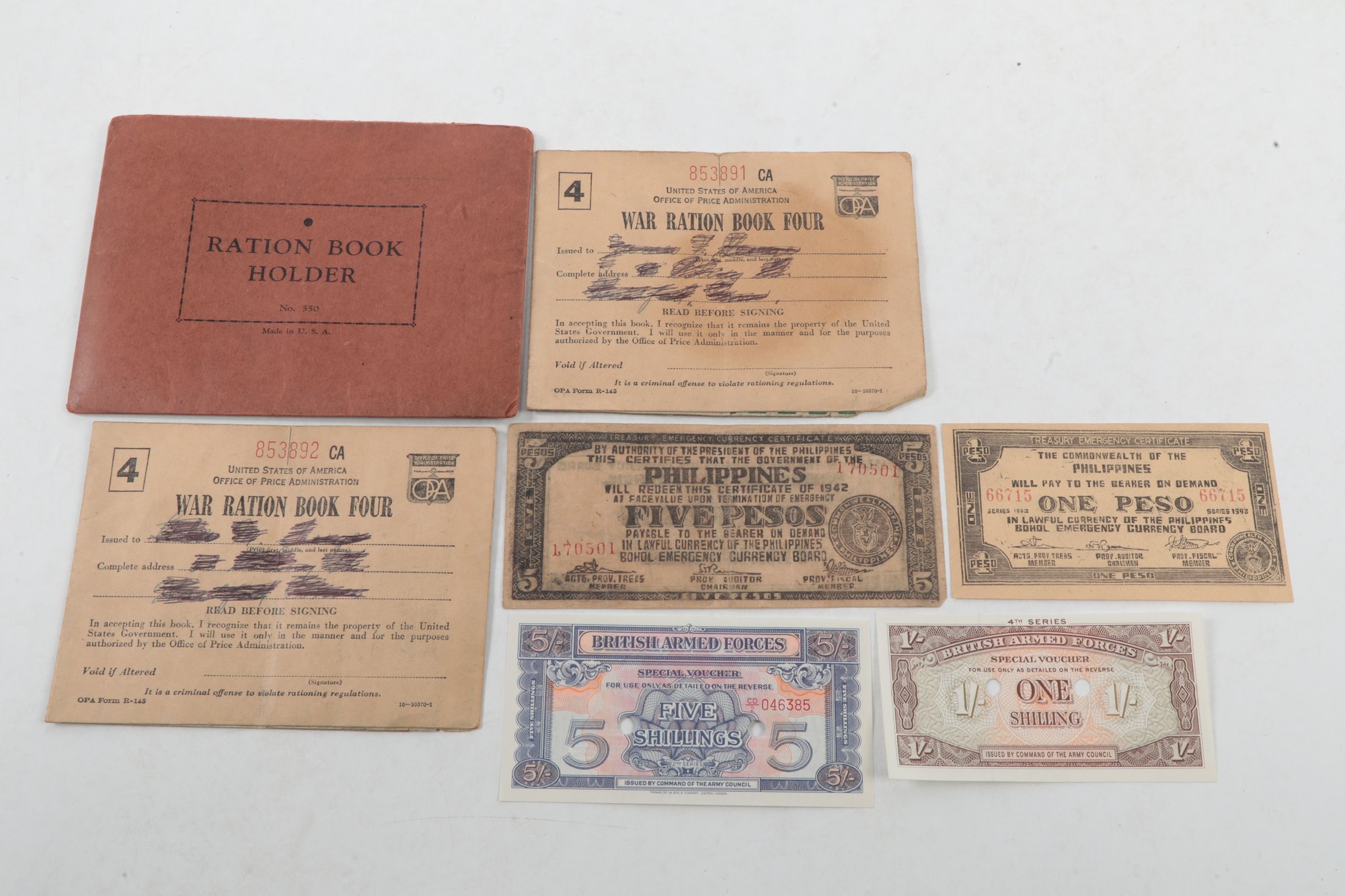 Civil War Era Ration Book & Misc. Ephemera #213187 | Auctionninja.com