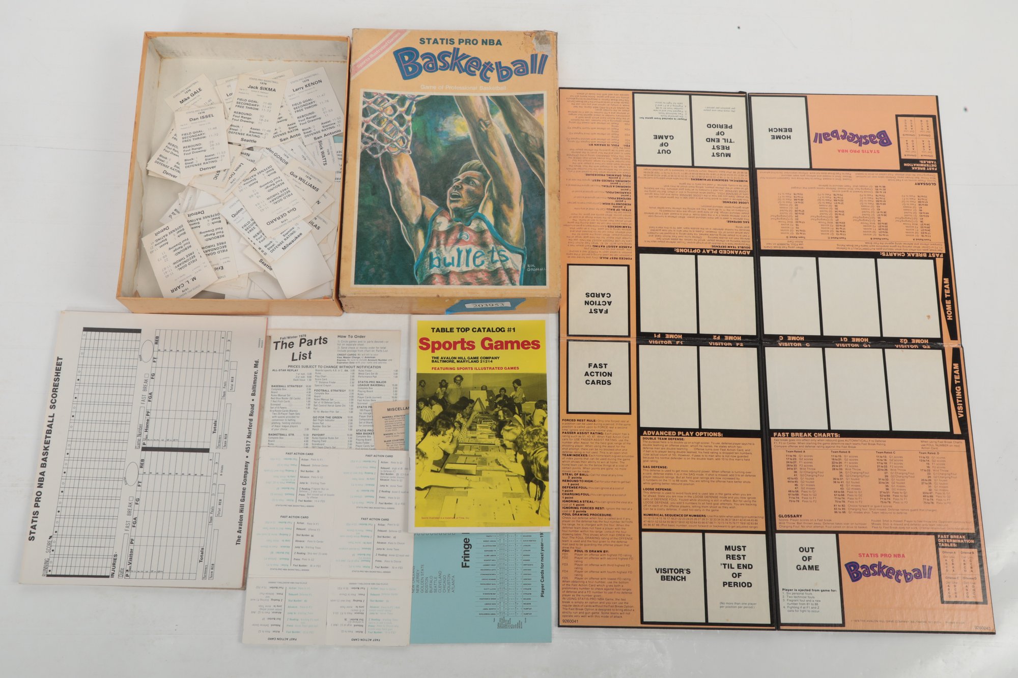 Vintage Statis Pro NBA Basketball Game By Sports Illustrated Games ...