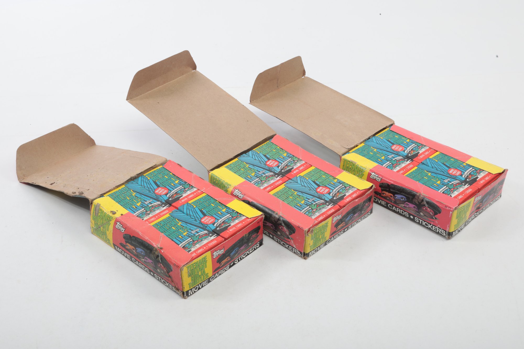 3 Boxes Of Vintage TOPPS Teenage Mutant Ninja Turtles Movie Cards Series 1 #207181 ...