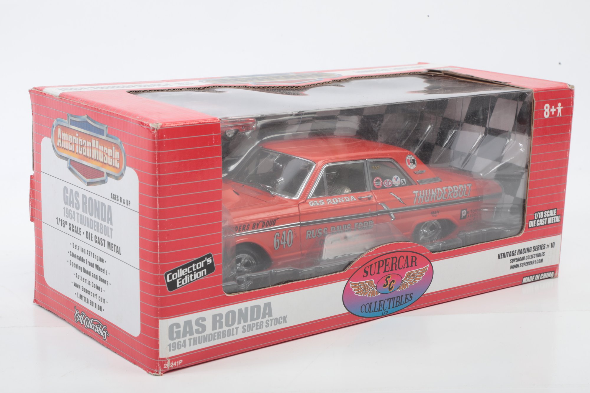 RARE 1964 FORD Thunderbolt Super Stock GAS RONDA Die Cast 1:18 #207445 ...