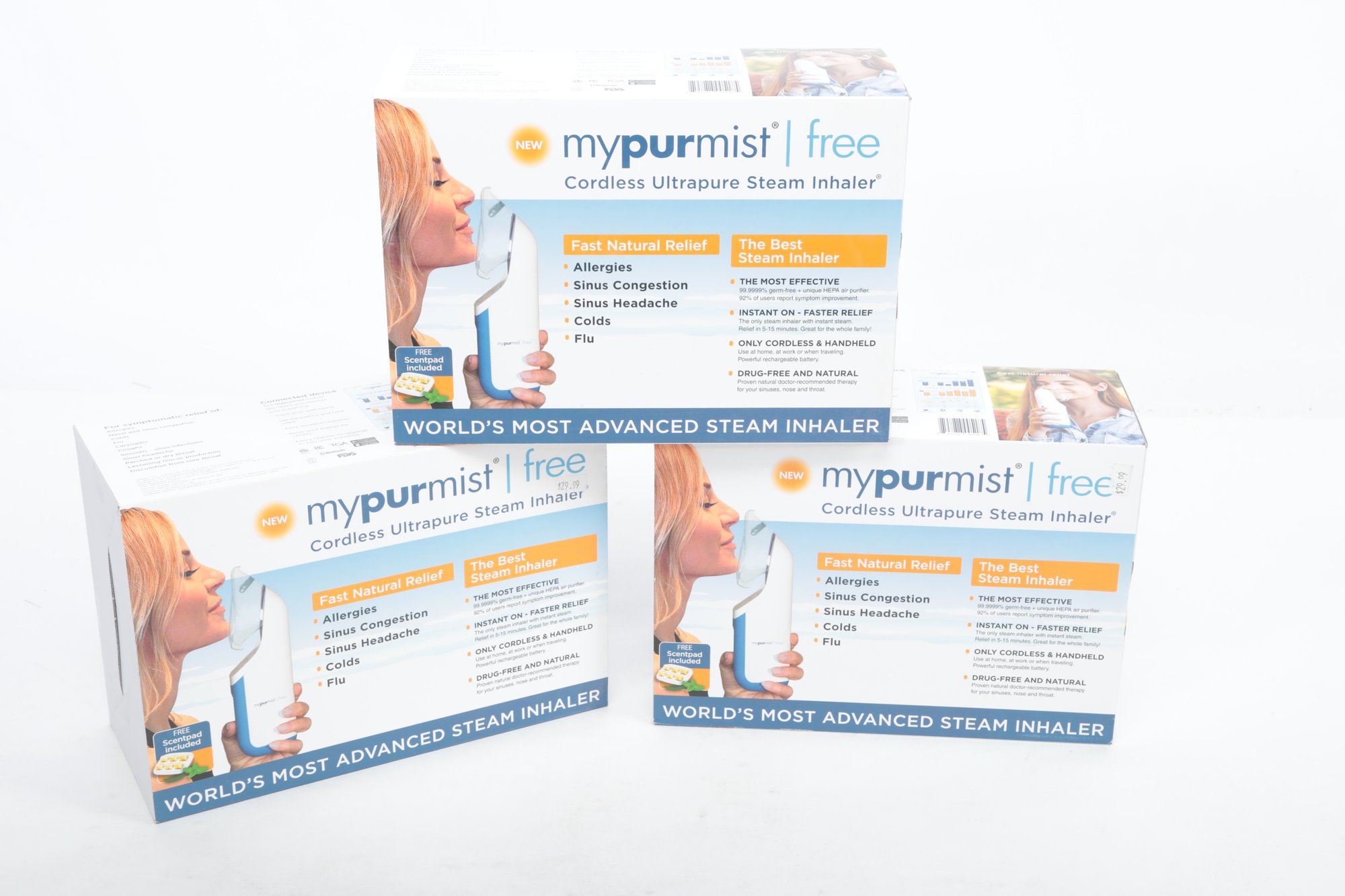 Lot Of 3 My Pure Mist Cordless Ultrapure Steam Inhaler #193431 ...