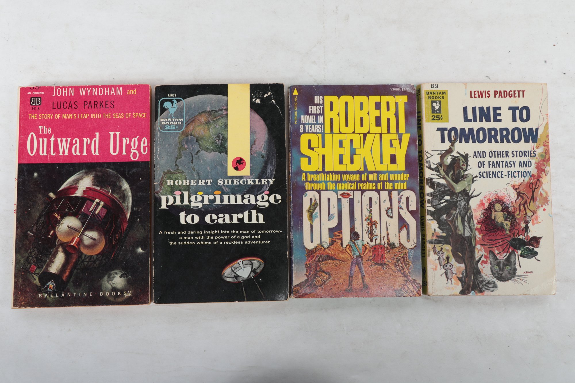 4 Vintage Sci Fi John Wyndham "Anokicinal" & "B" 341 K Lucas Parkes ...