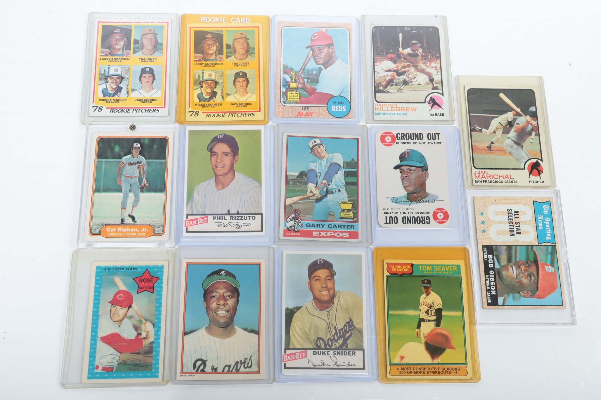 Lot Baseball Cards From The 1960's To Early 1980's With Stars , H.O.F ...