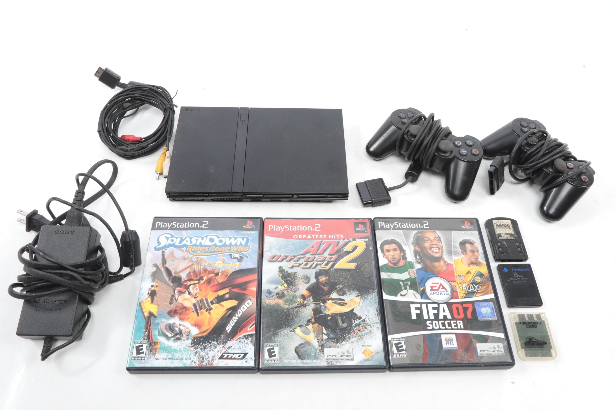 Sony PlayStation Slim Lot: Console, Controllers, Games, Memory Cards ...