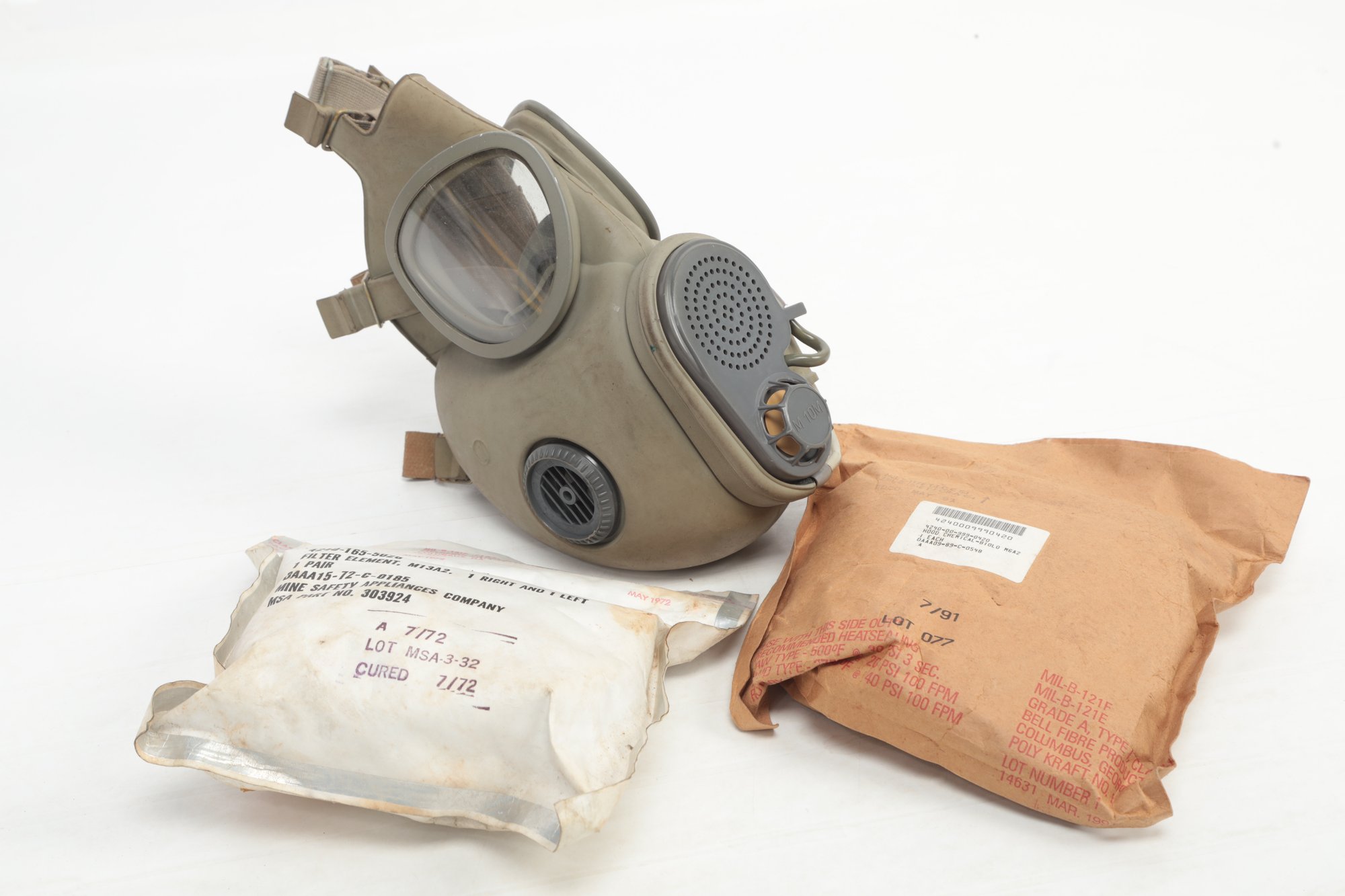 Vintage US Military Chemical Exposure/Gas Mask Lot #203811 ...