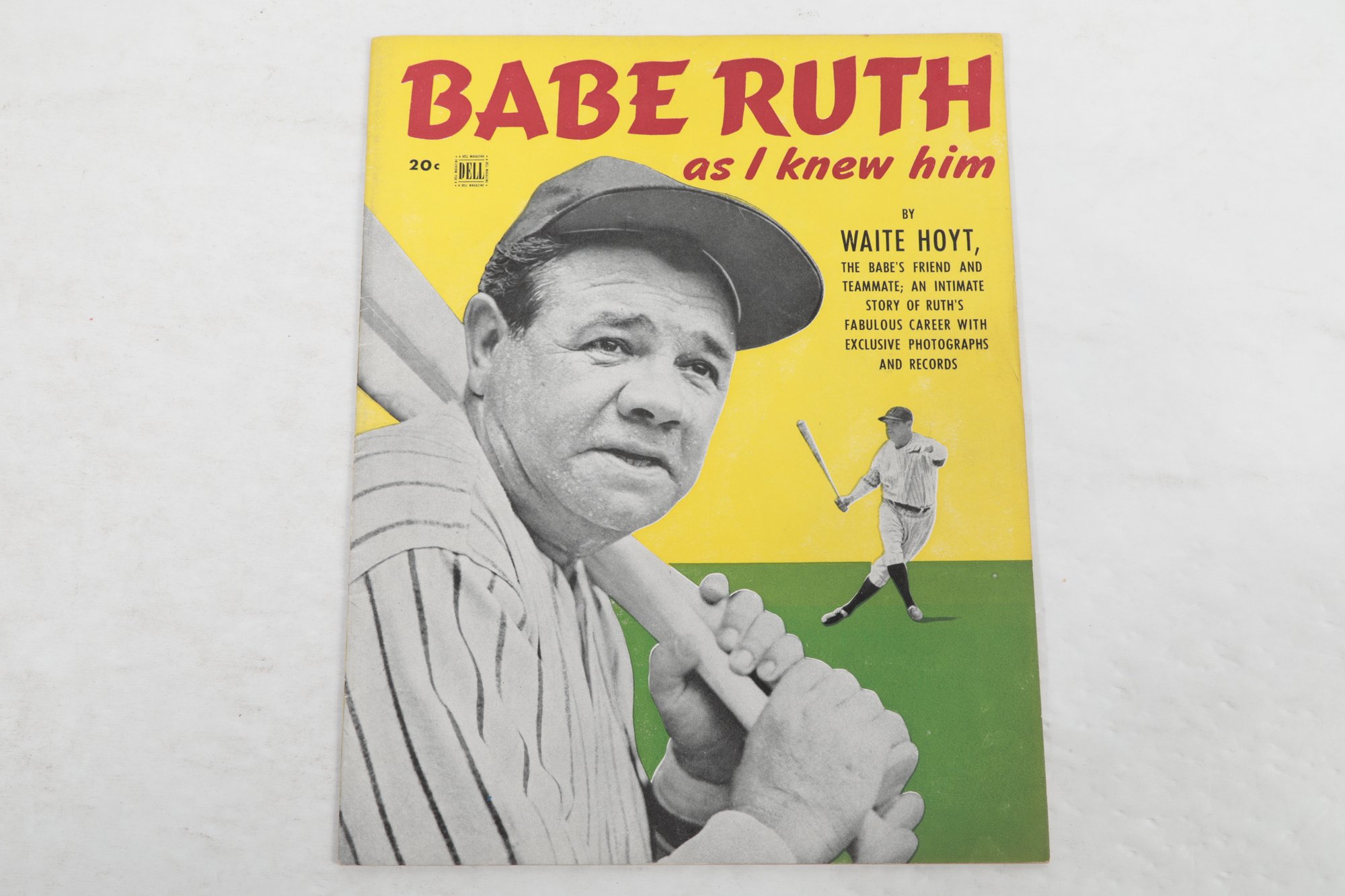 1948 DELL BABE RUTH AS I KNEW HIM BY WAITE HOYT MAGAZINE NEAR MINT ...