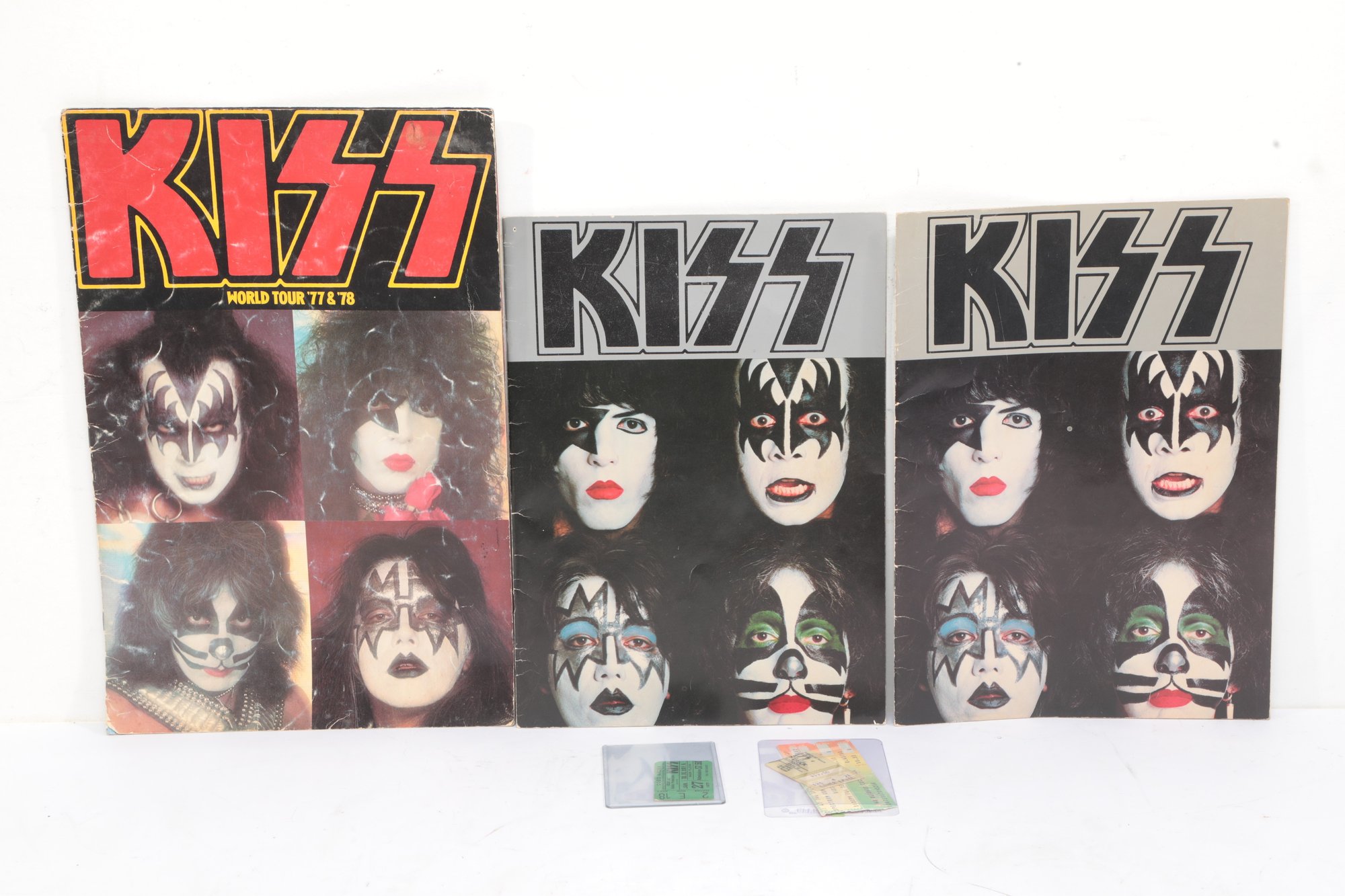 Kiss Vintage Tour Programs 1977 And 78 And 1979 Plus Concert Stubs From