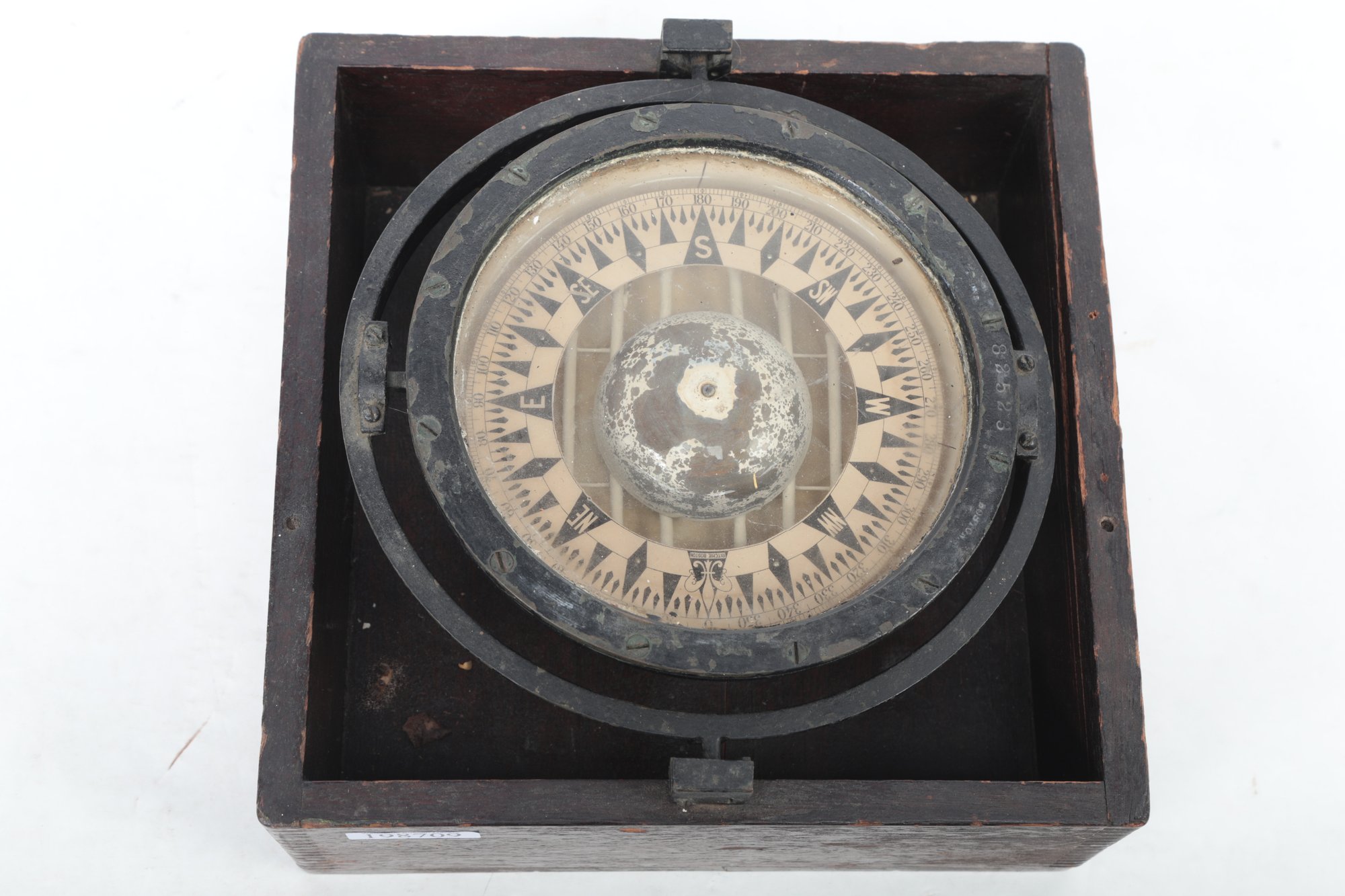 Antique Ritchie Boston Ships Compass W/Black Casting (10") #198709 ...