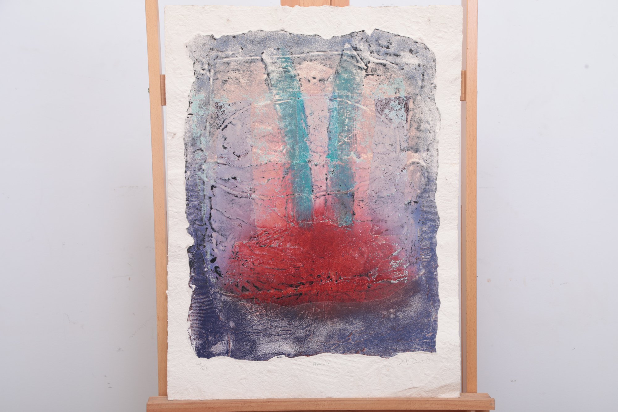 Abstract On Rag Paper - Signed And Numbered 243 Of 250 - Titled -aXION ...
