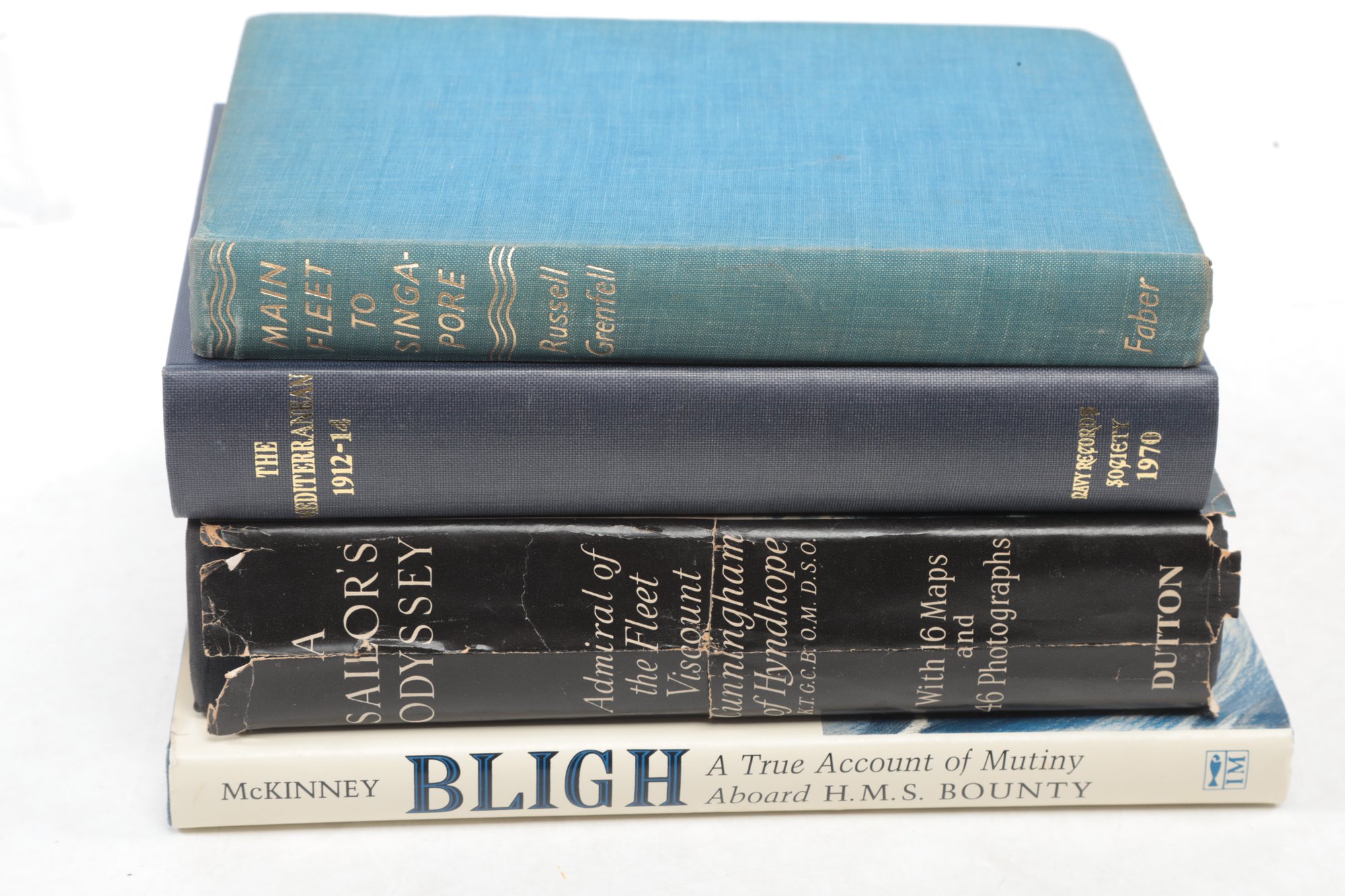 Captain Bligh & Others Vintage Maritime Book Lot Including MAIN FLEET ...