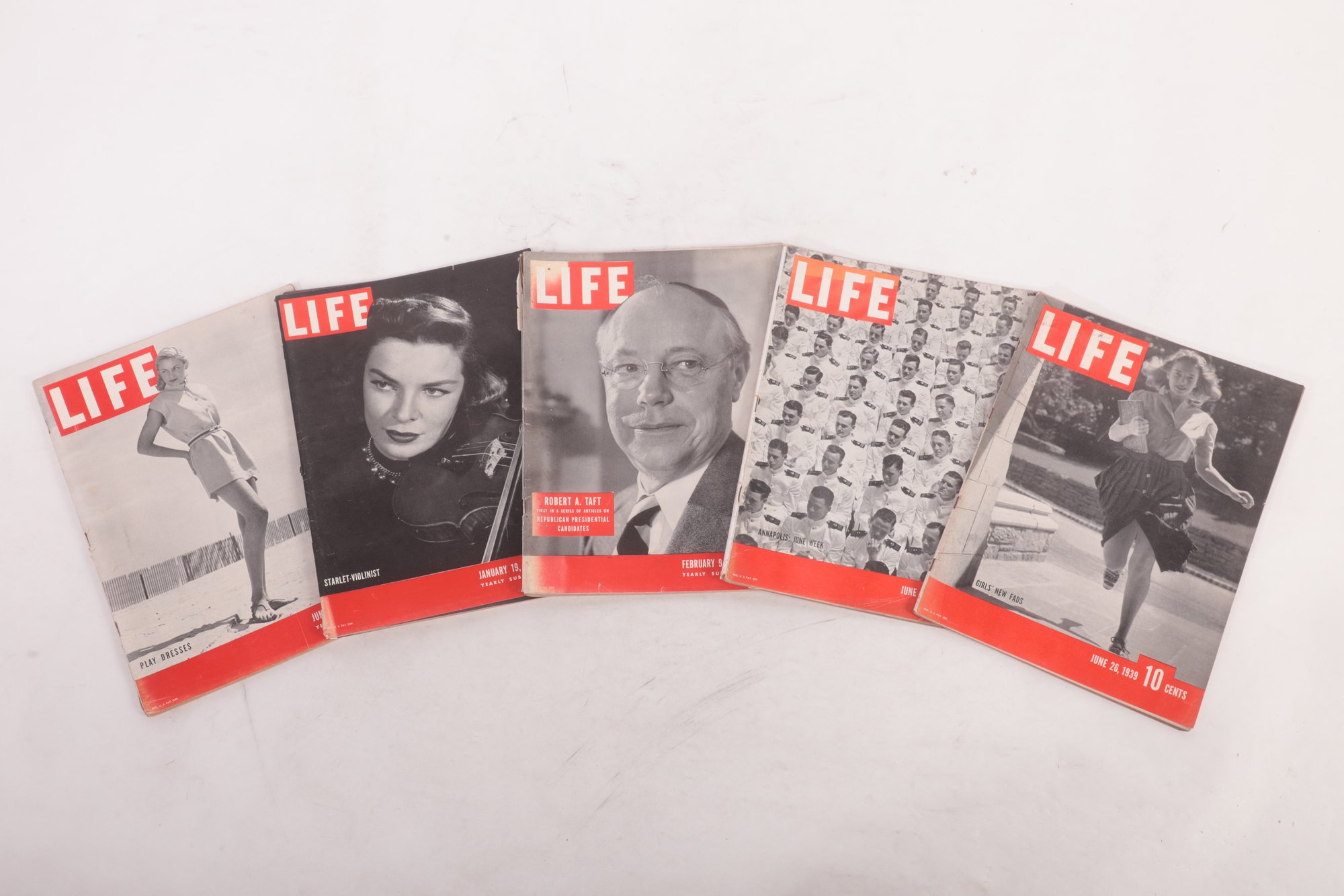 5 Misc. Issues Life Magazines 2 - 1939, 1-1941, 2-1945 #185822 ...