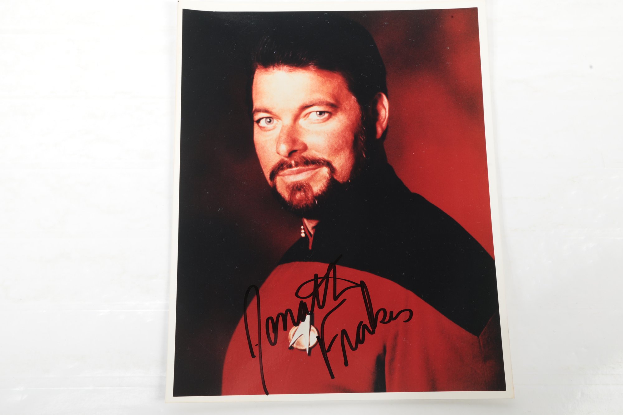 Star Trek Convention Photo Autographed Signed By Star Jonathan Frakes ...