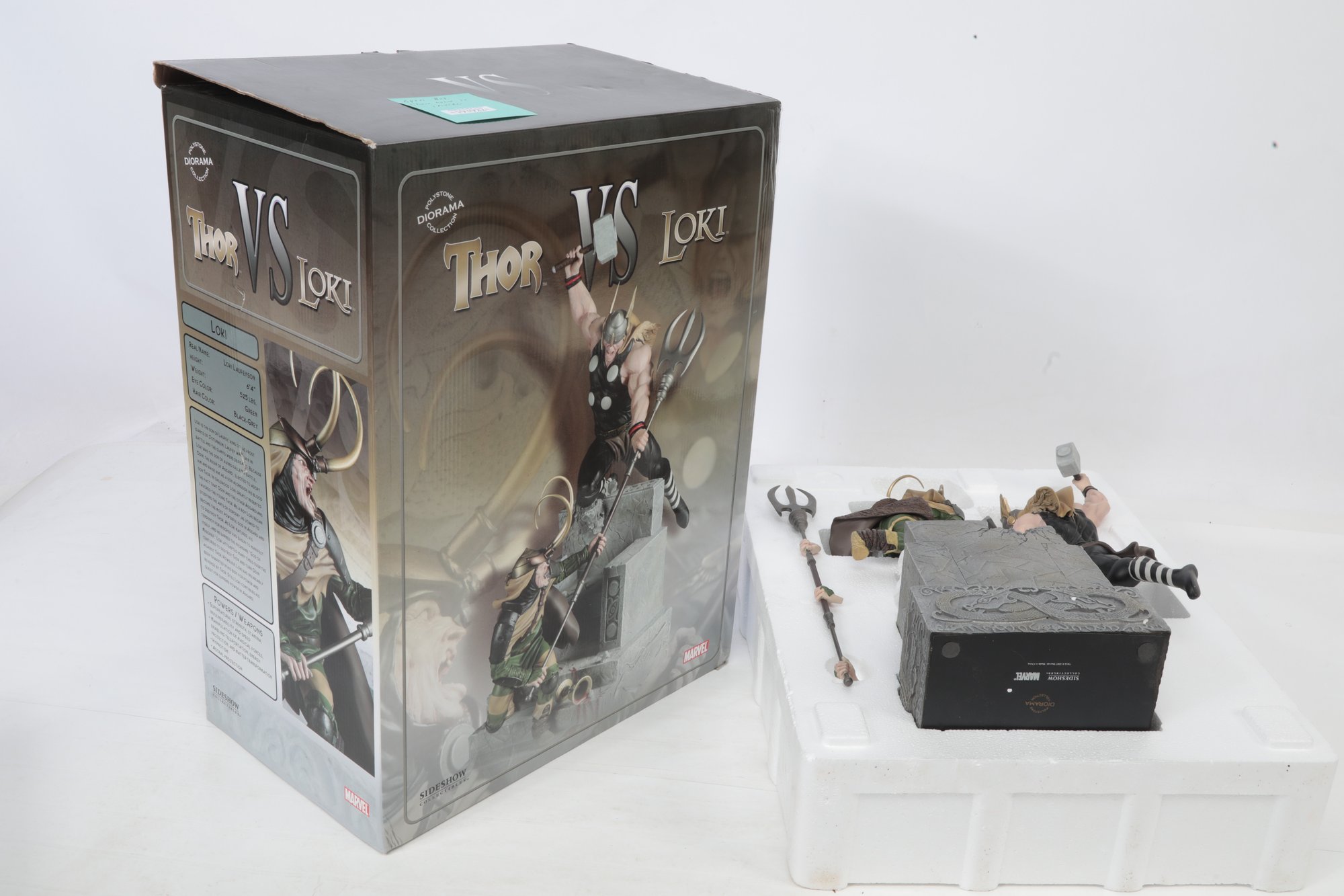 Sideshow Collectibles Thor Vs Loki Statue Diorama Large Statue Piece To ...