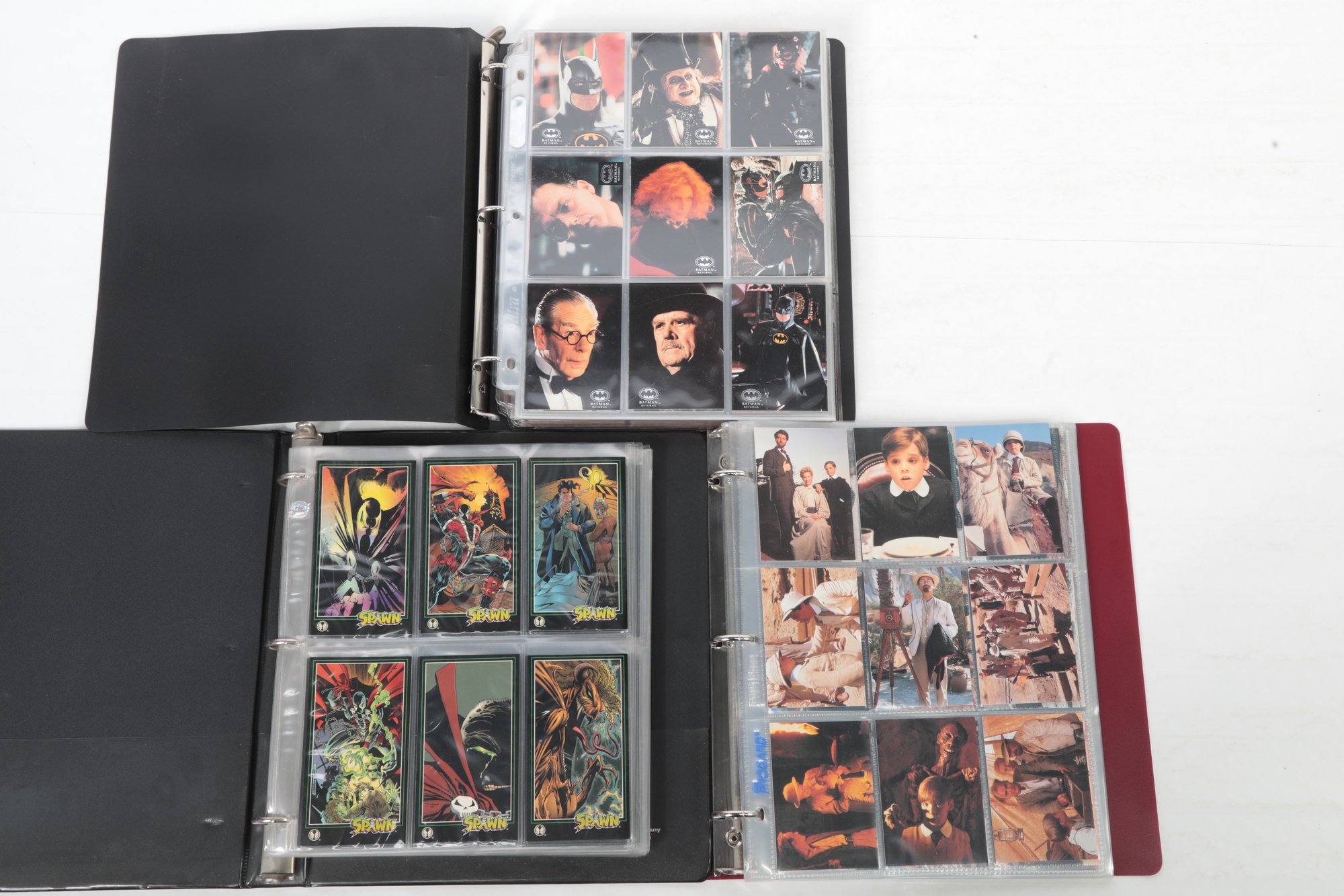 Lot Of 3 Binders Of Non Sports Cards Indiana Jones Batman Spawn #201152 ...