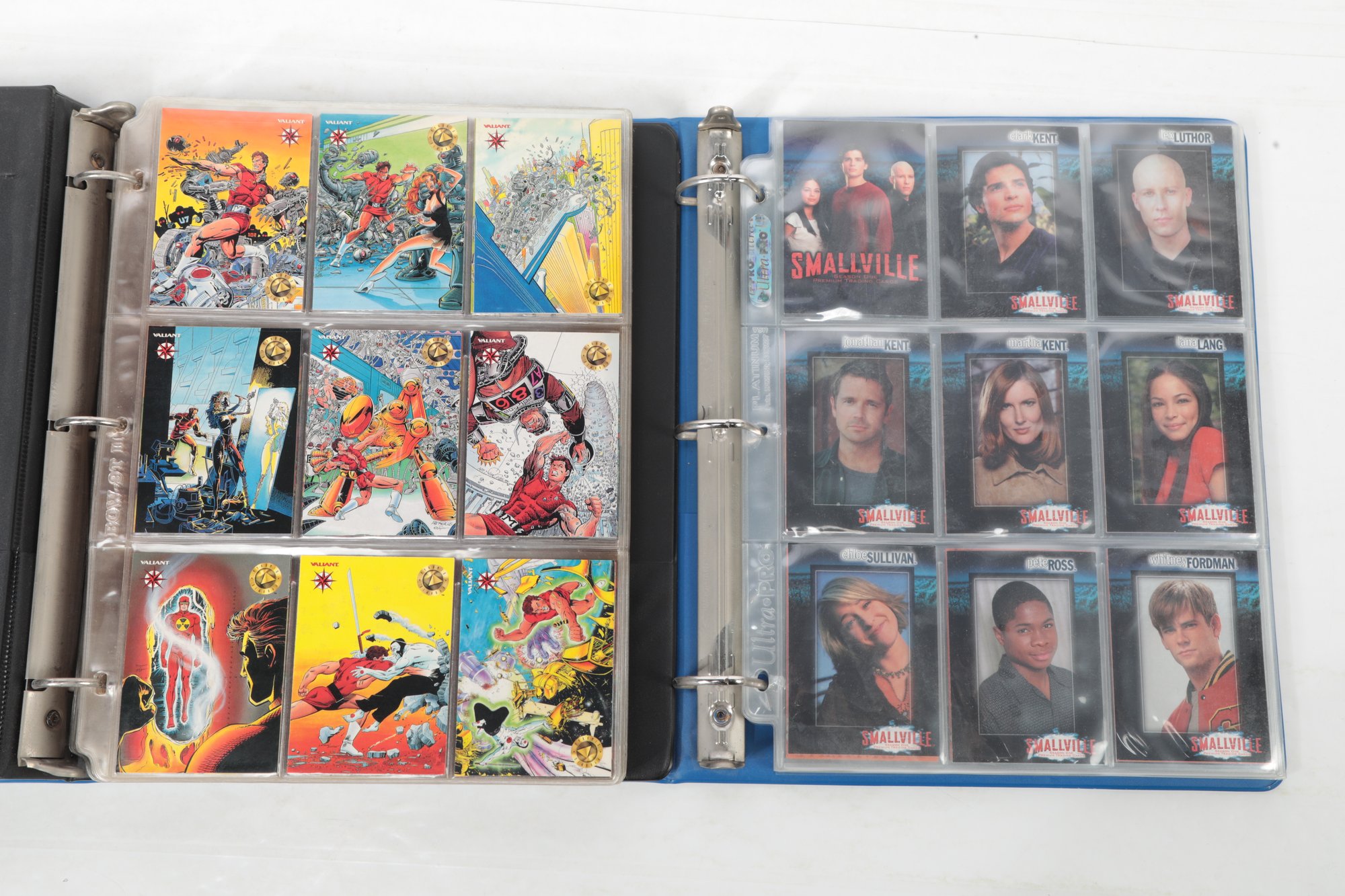Lot Of 2 Binders Of Non Sports Cards Smallville And Valiant #201154 ...