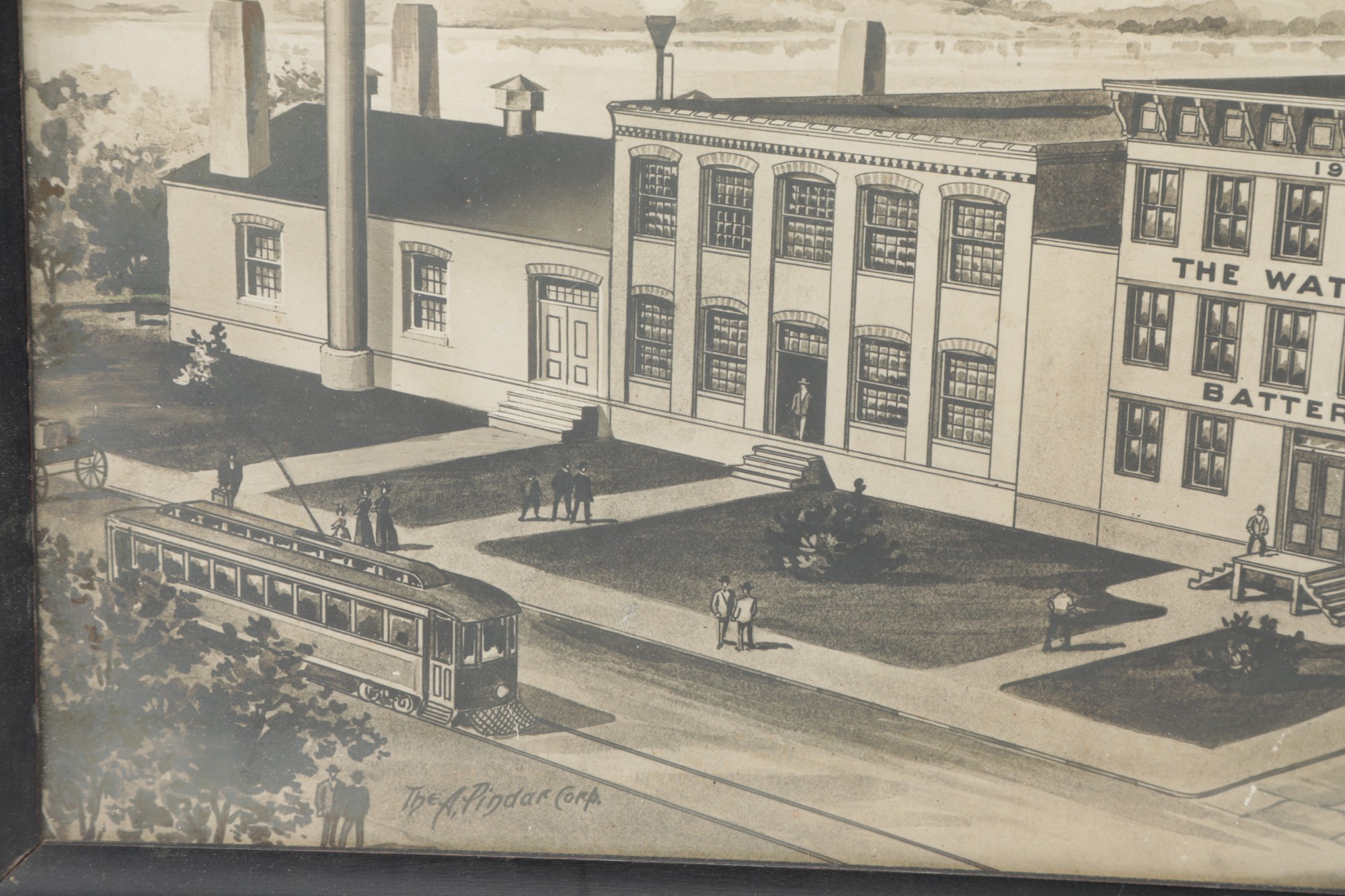 Waterbury Battery Co 19th Century Print Factory #223943 | Auctionninja.com