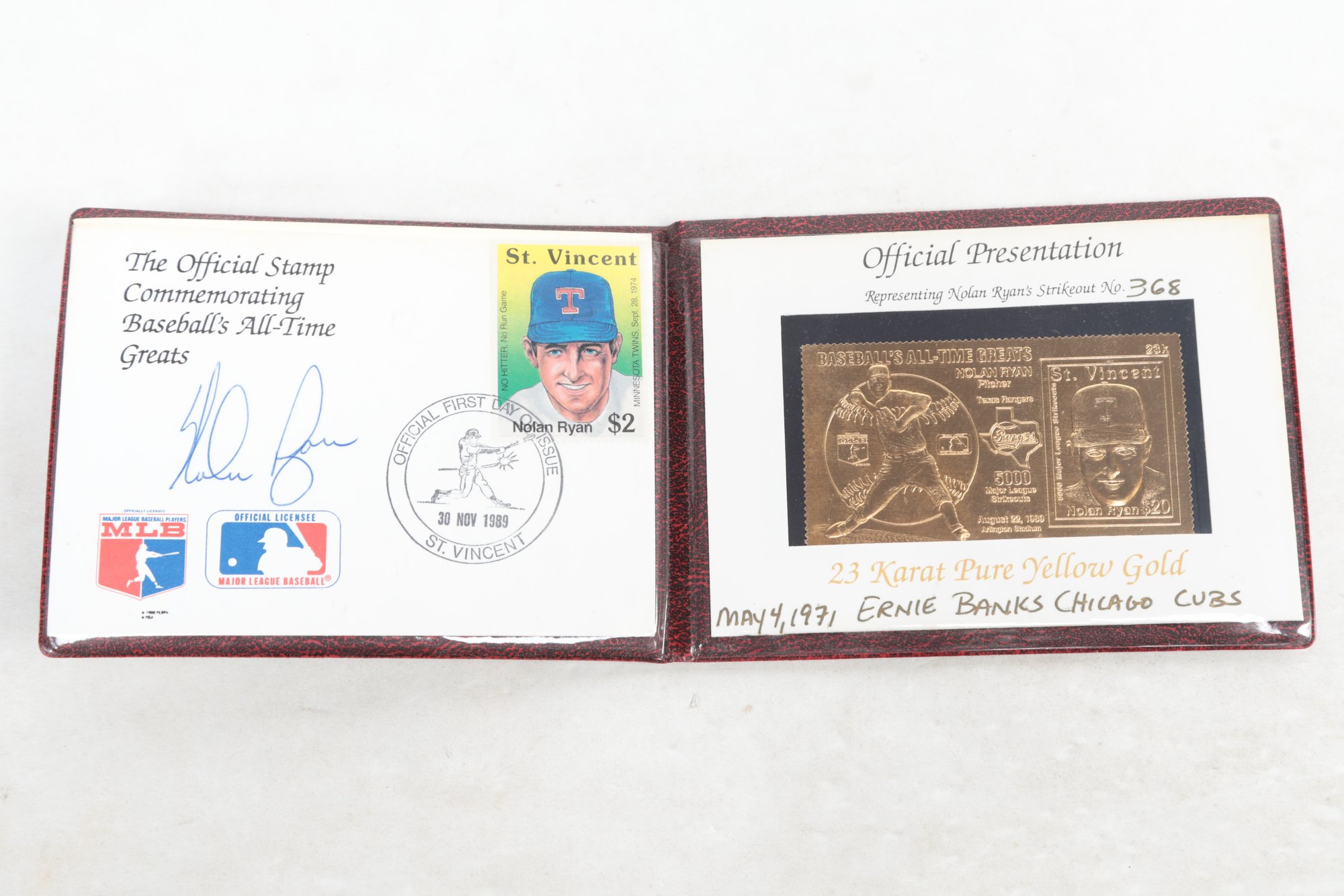 Nolan Ryan Stamp And Auto #193536 | Auctionninja.com