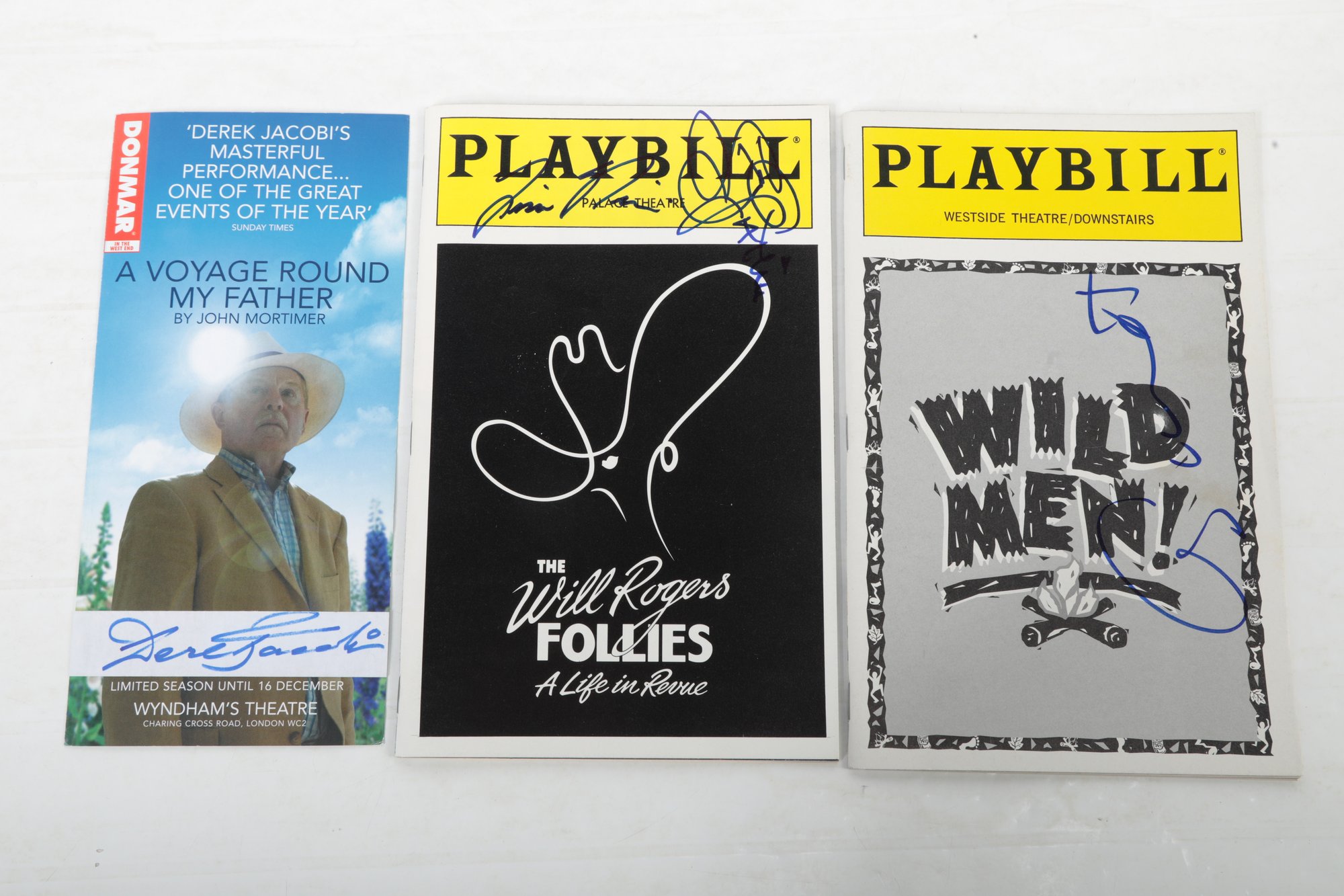 Signed Playbills Plus Derek Jacobi The Follies Larry Gatlin Of The ...