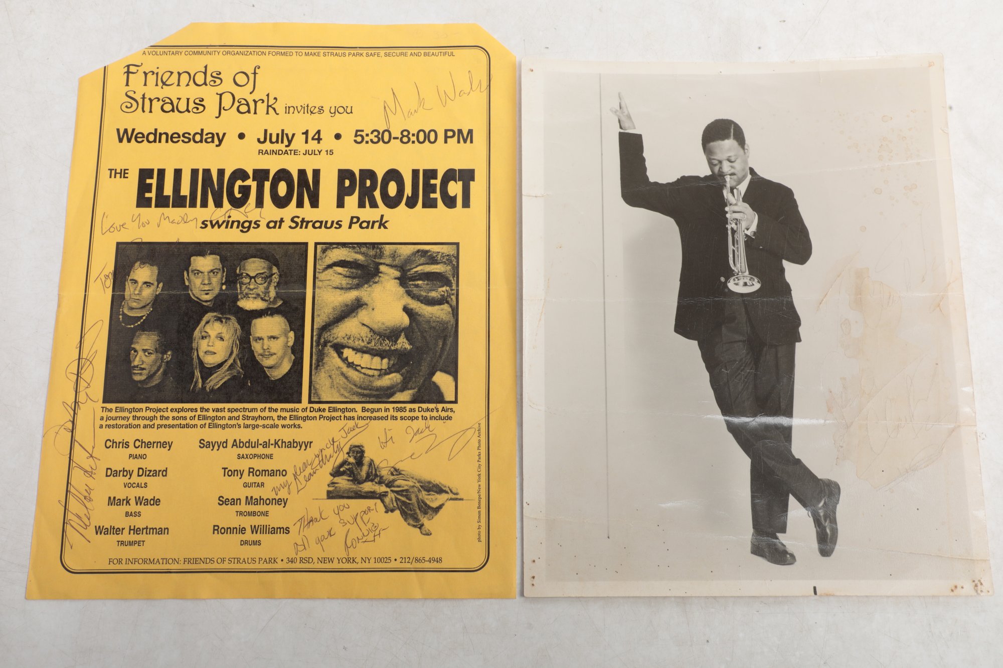 Signed By The Musiciens The Ellington Project Poster & Signed Photo ...