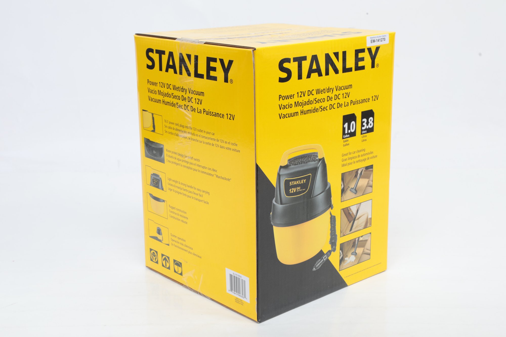 Stanley 12V DC Wet And Dry Vac - 1 Gallon Capacity - New #141270 ...