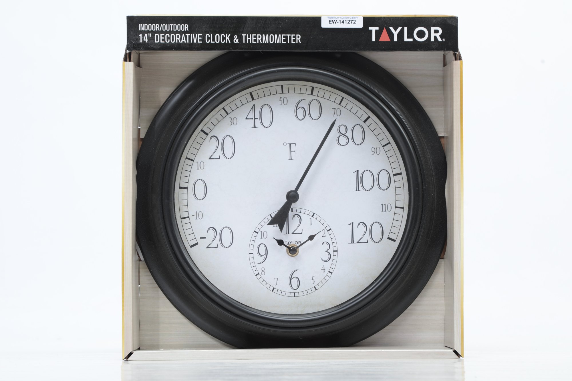 Taylor Indoor/Outdoor Clock - New #141272 | Auctionninja.com