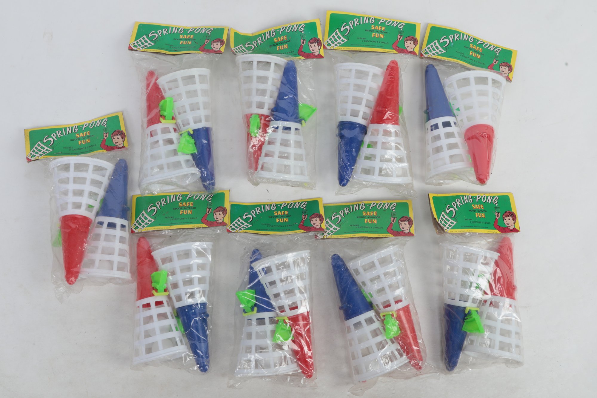 9 Vintage Sealed Packs Of "Spring Pong" Games #197584 | Auctionninja.com