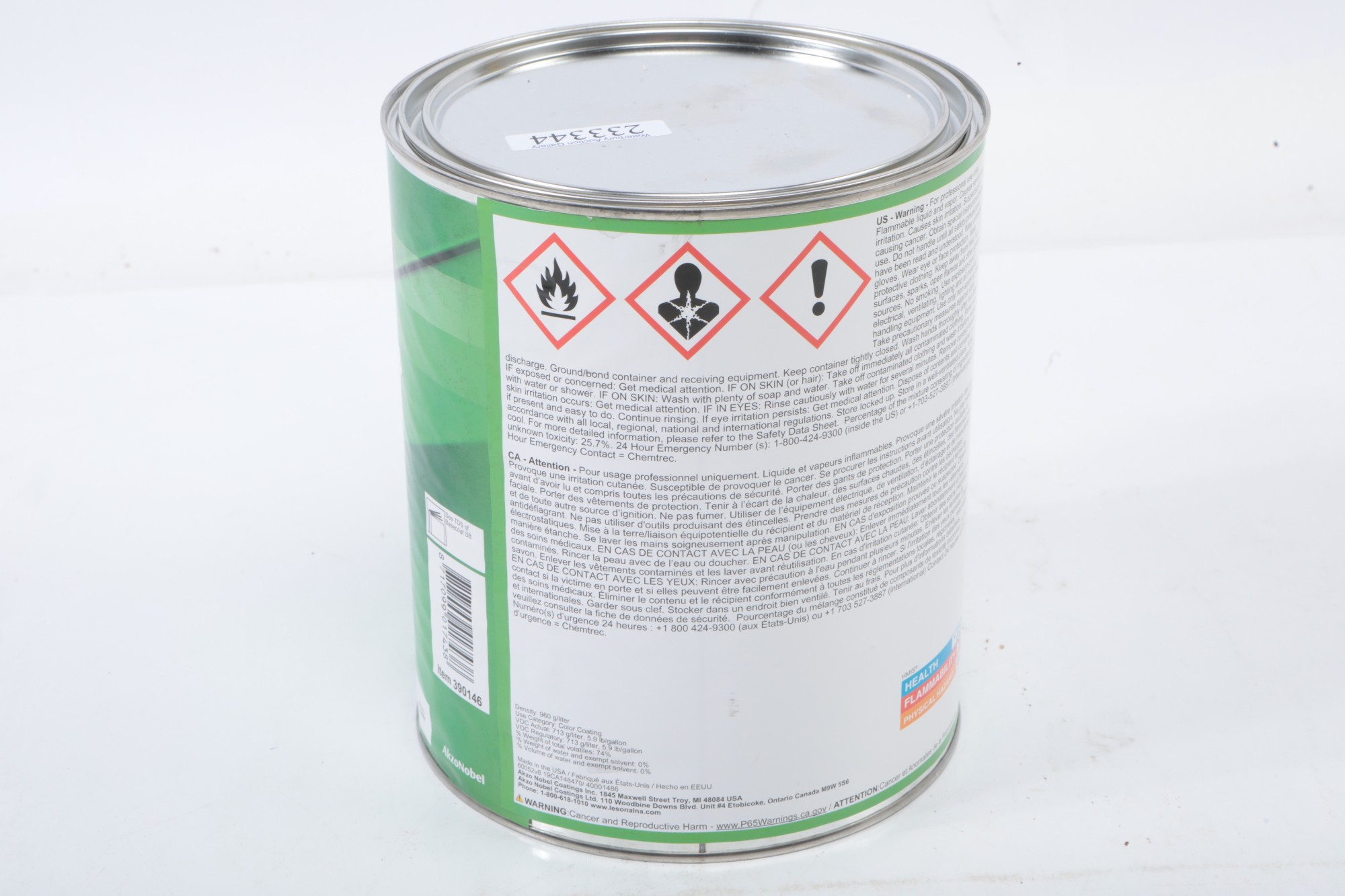 Lesonal Basecoat SB 95M Metallic Sparkle 3.75L #233623 | Auctionninja.com