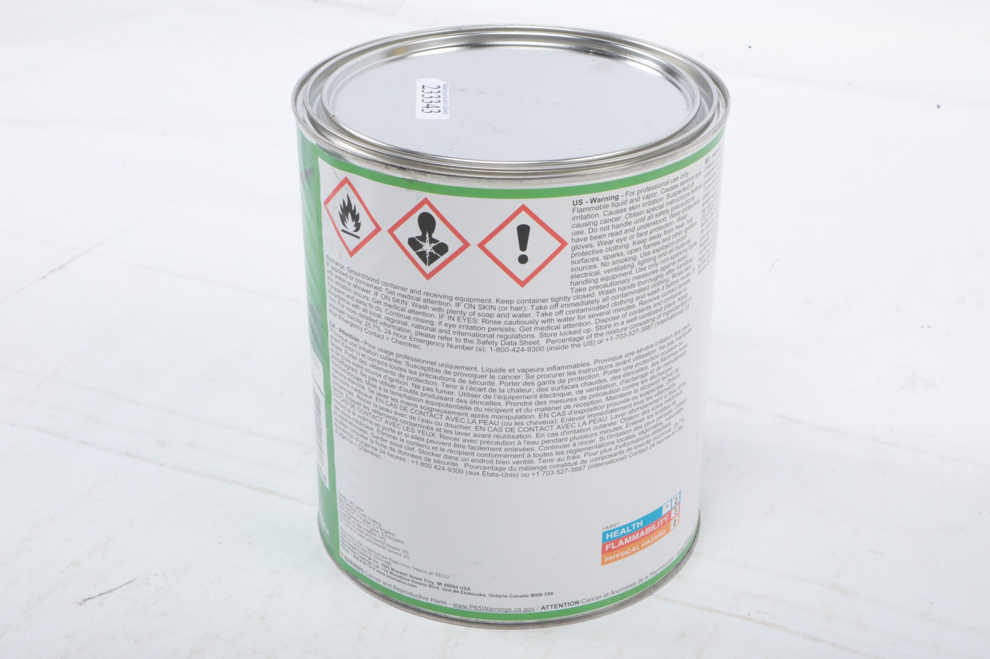 Lesonal Basecoat SB 95M Metallic Sparkle 3.75L #233343 | Auctionninja.com