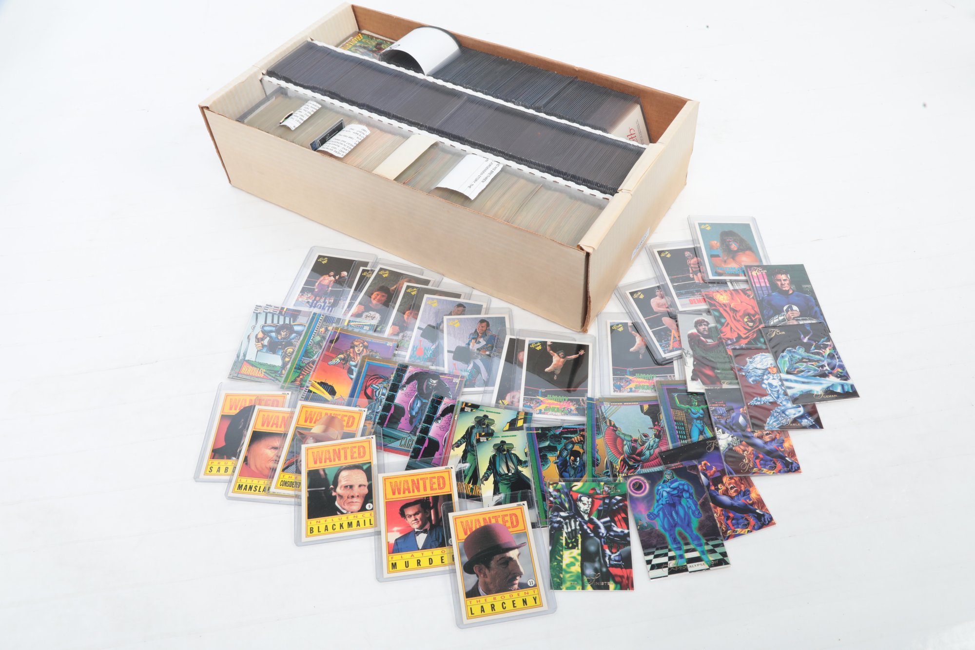 Box Lot Of Non Sports Cards Incluing A Lot Of 1990 Classic Wwf Cards ...