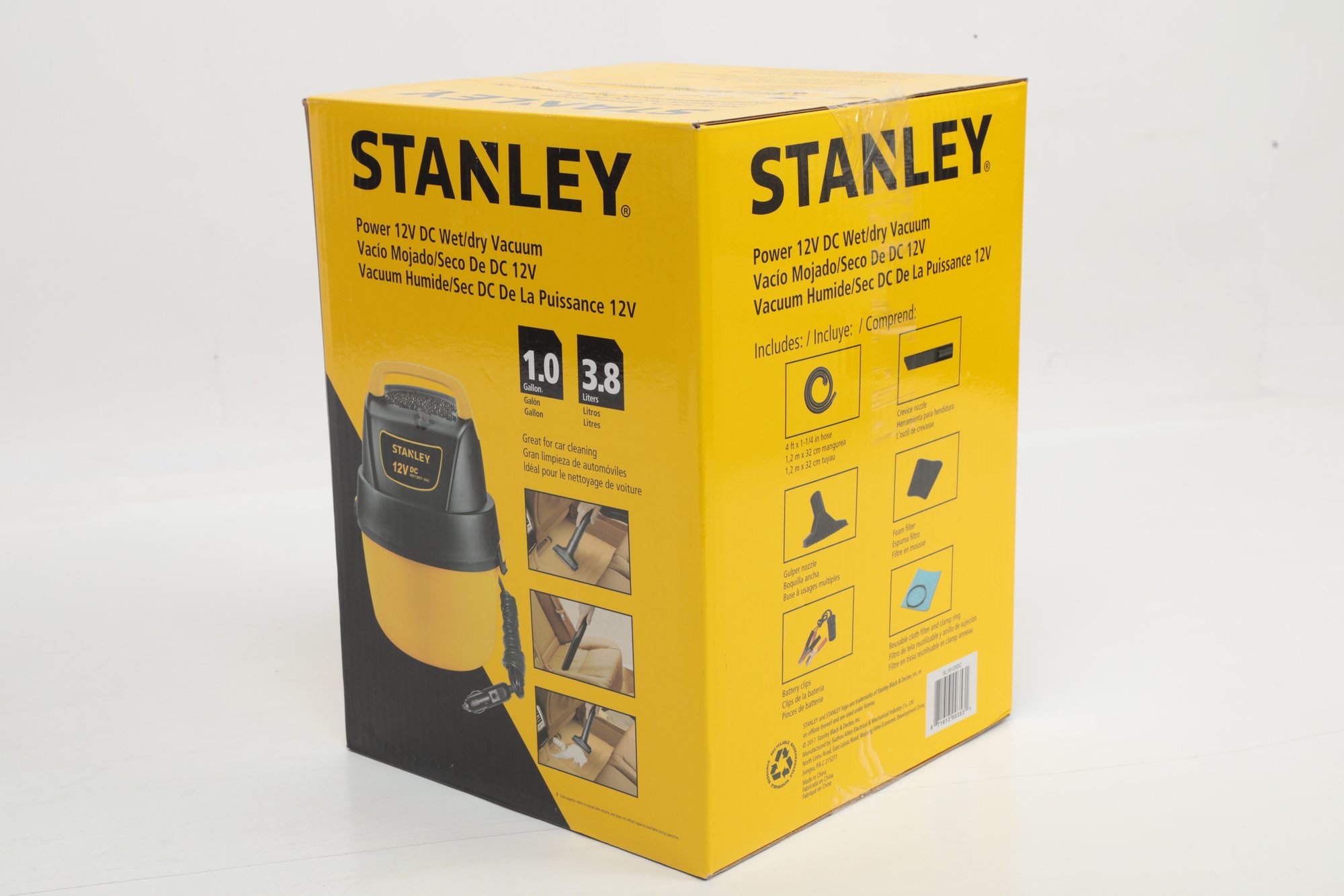 Stanley 12V DC Wet And Dry Vac - 1 Gallon Capacity - New - With ...