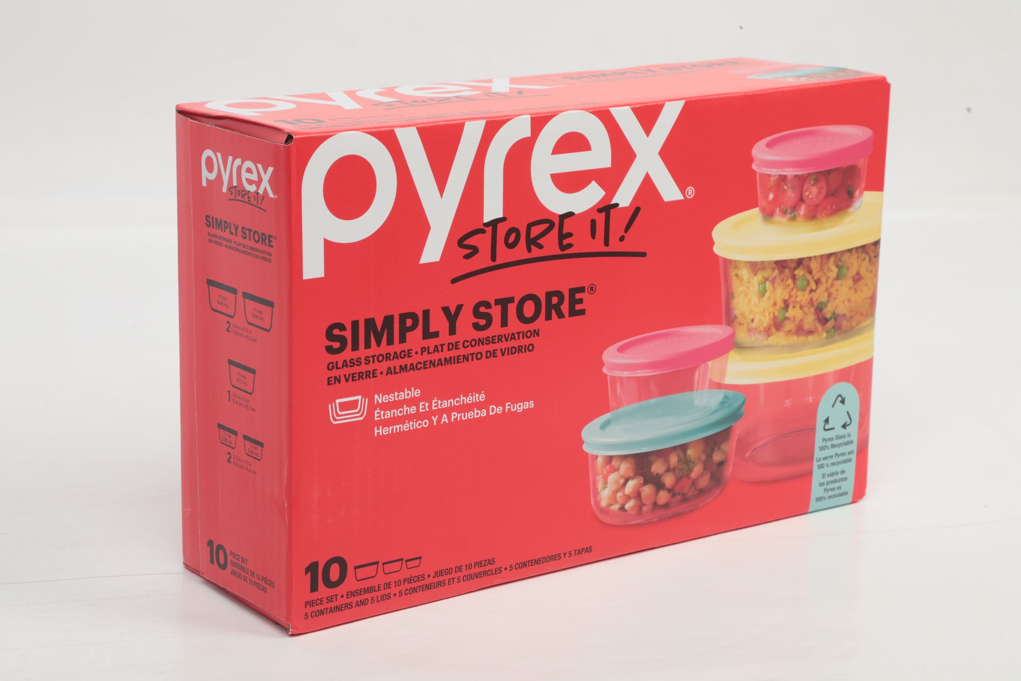 Pyrex Store It! 10 Pieces Bowls And Lids _ New In The Original Boxes ...