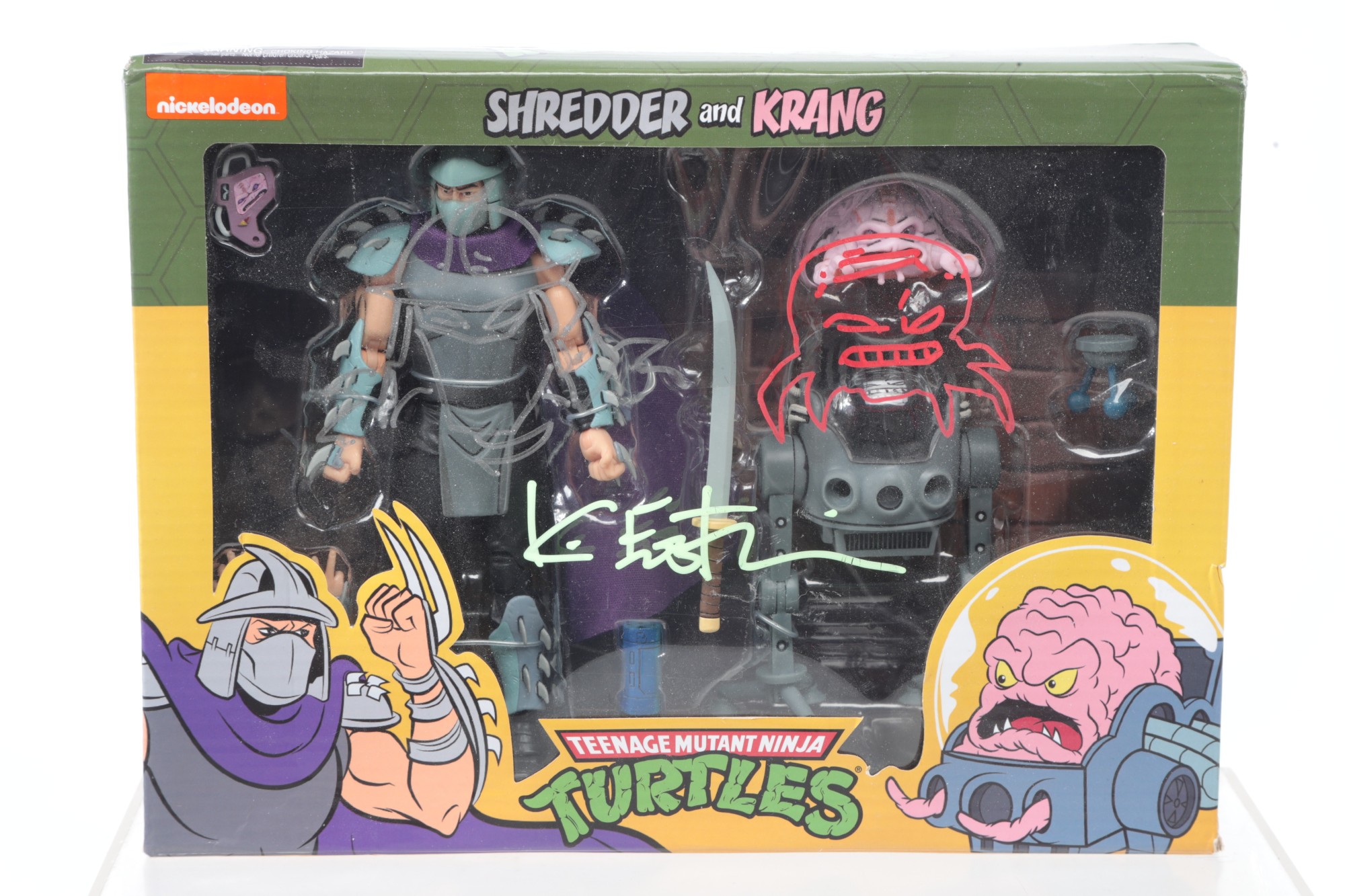 Teenage Mutant Ninja Turtles TMNT Shredder And Krang Set Signed And ...