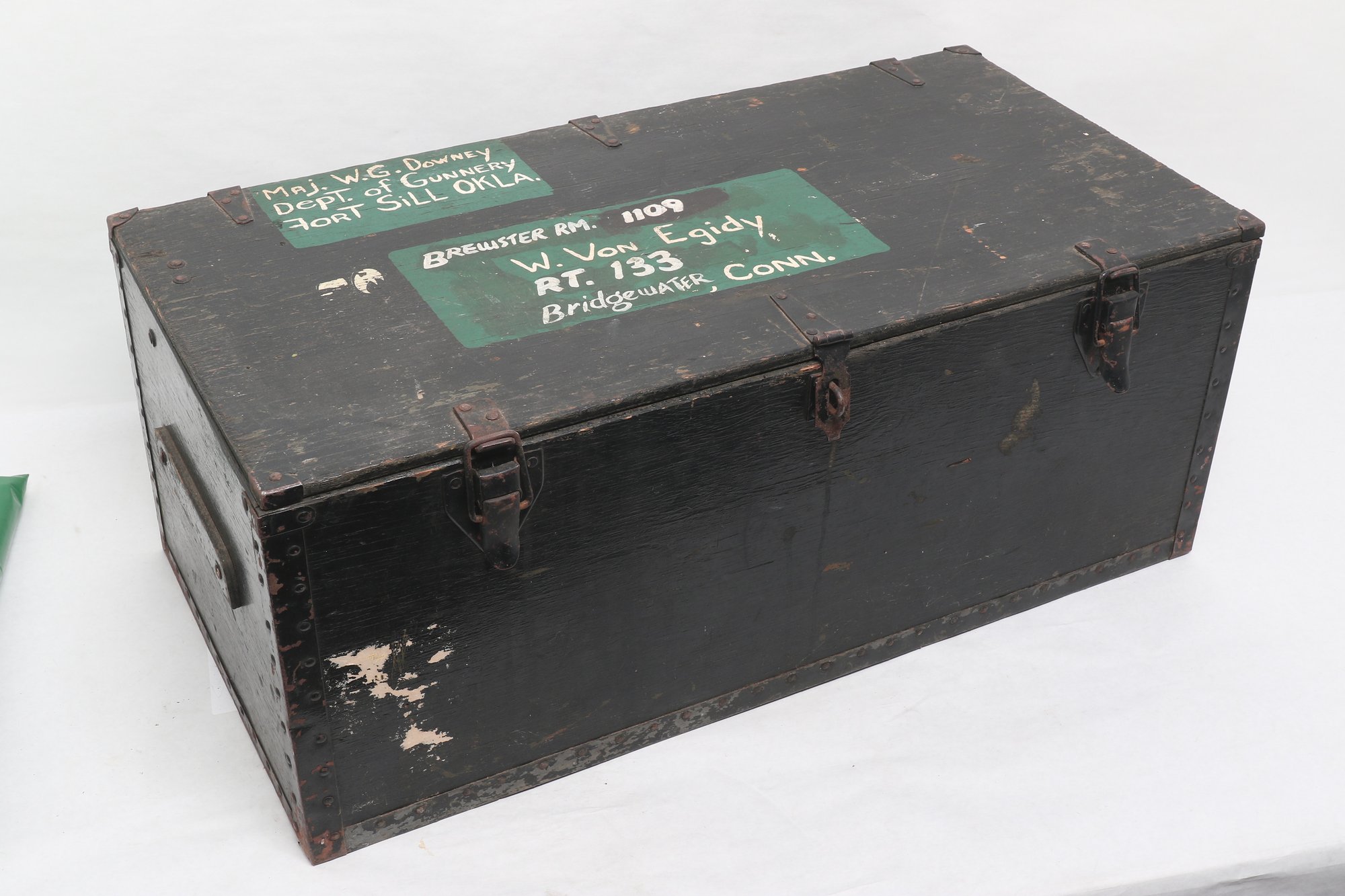 Vintage Connecticut Soldier US ARMY Fort Sill Military Wooden Chest ...
