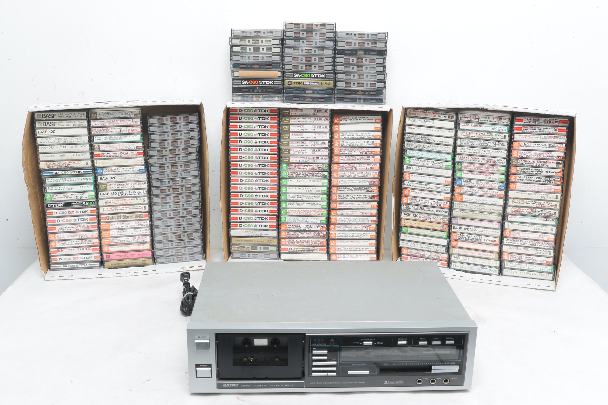 Huge Grouping Of Blank Tapes With Classical Music And Vintage Ultrx ...