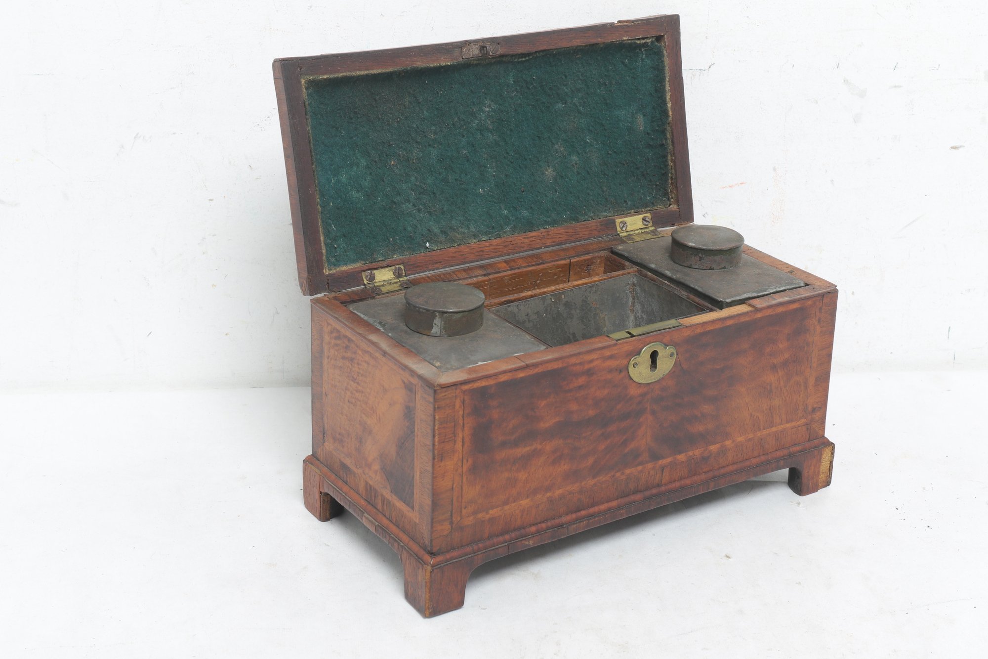 Antique 18th/19th C Inlay Wood Desktop Inkwell Writing Station #198612 ...