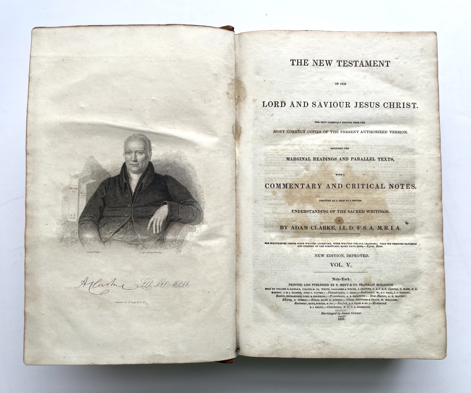 1836 The New Testament Of Our Lord And Saviour Jesus Christ, With A ...