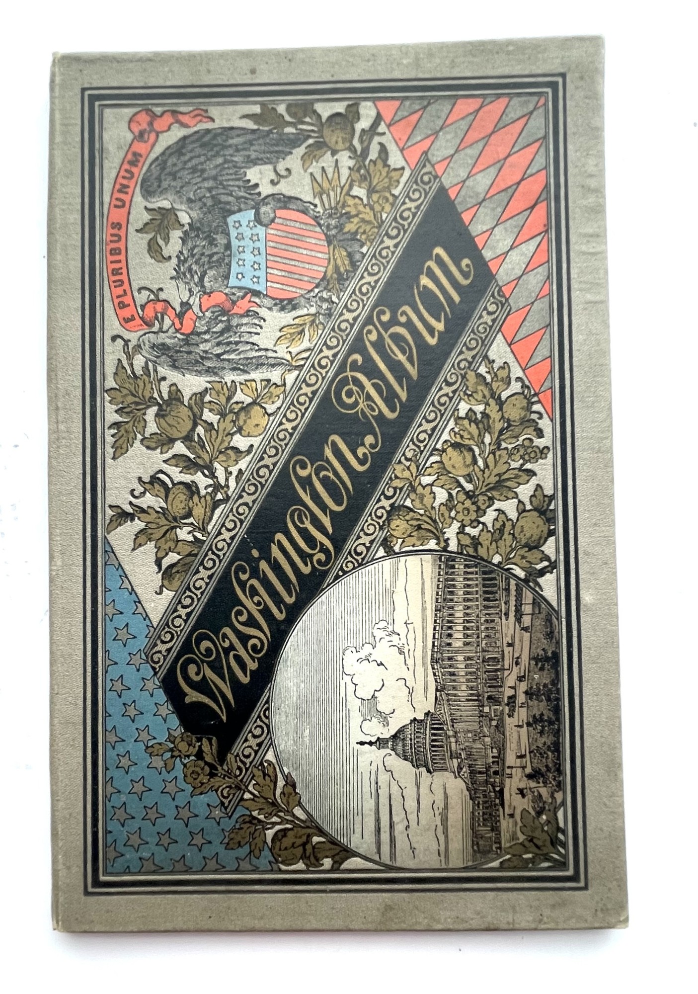 Ornate Washington Fold Out With U.S. Capitol Building And American ...