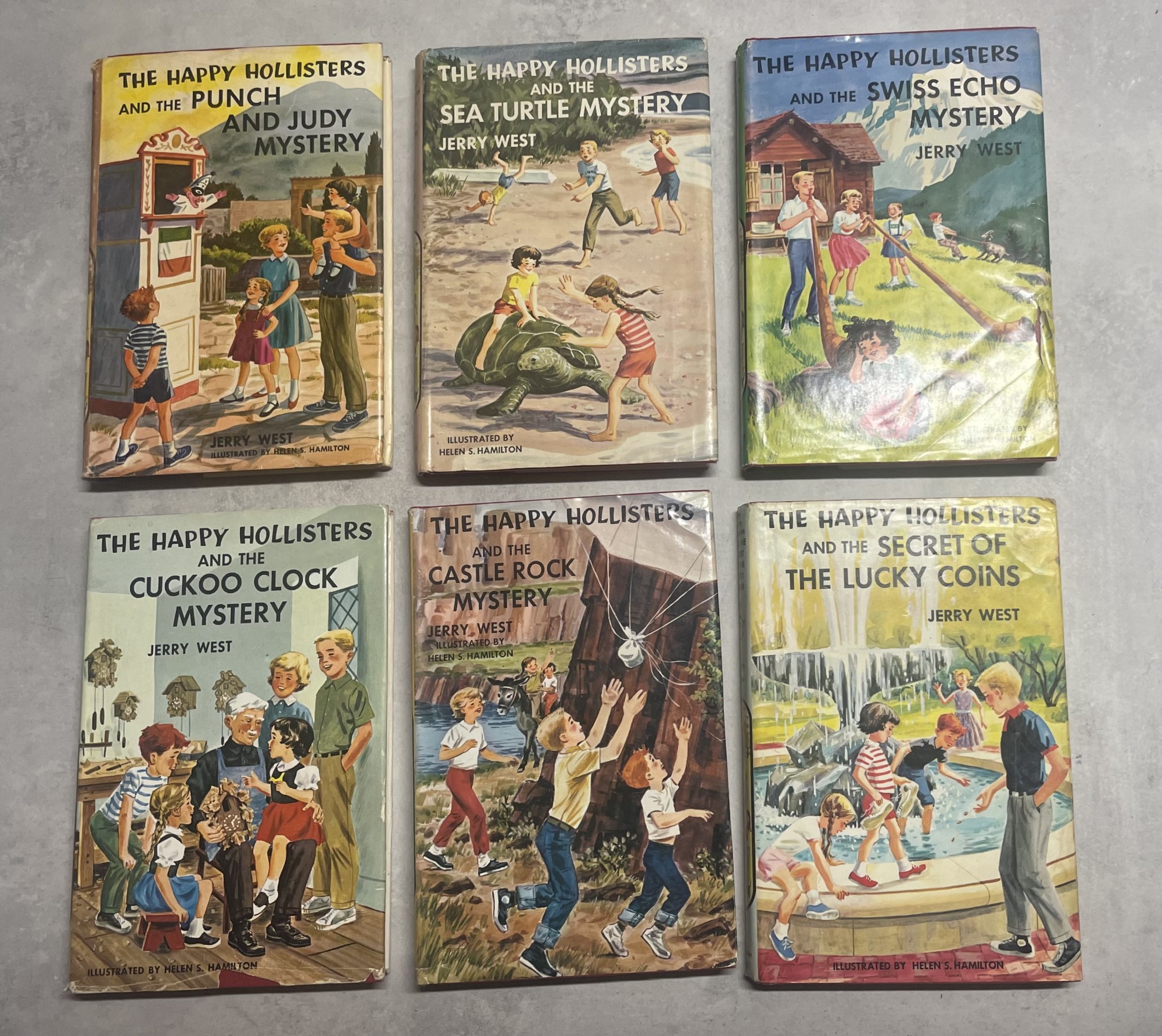 Set Of 6 Happy Hollisters Mysteries By Jerry West, Illustrated By Helen ...