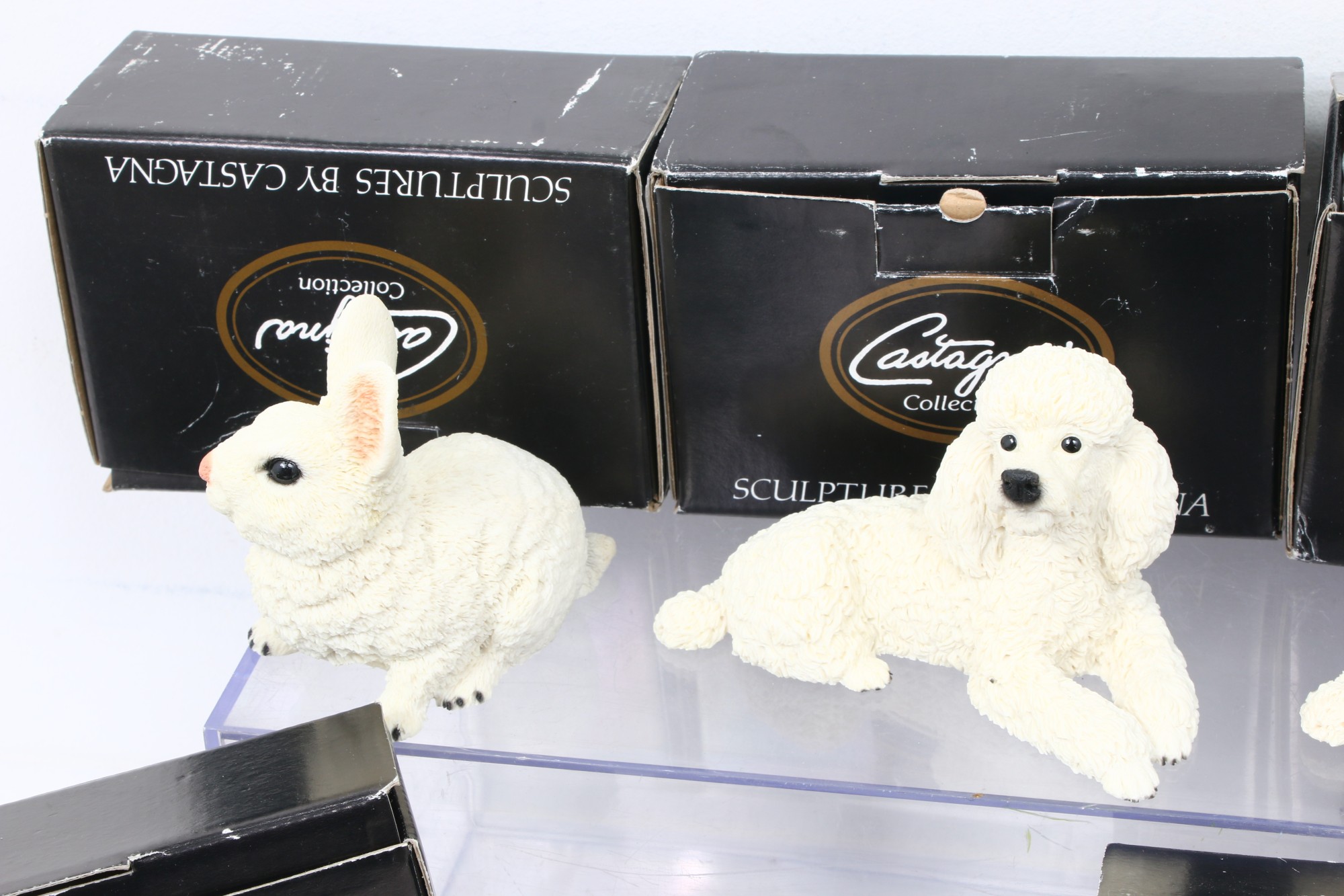 Group Of Sculptures By CASTAGNA - Dog And Other Animals - Mostly New ...