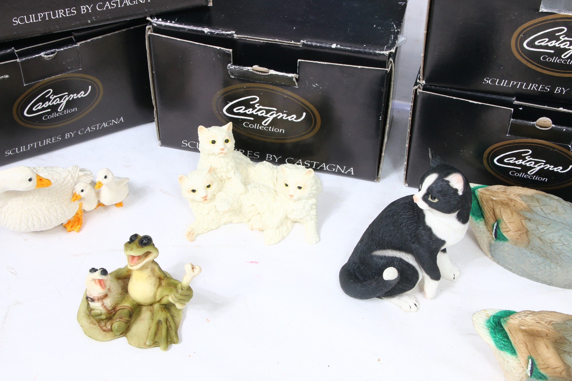 Group Of Sculptures By CASTAGNA - Dog And Other Animals - Mostly New ...