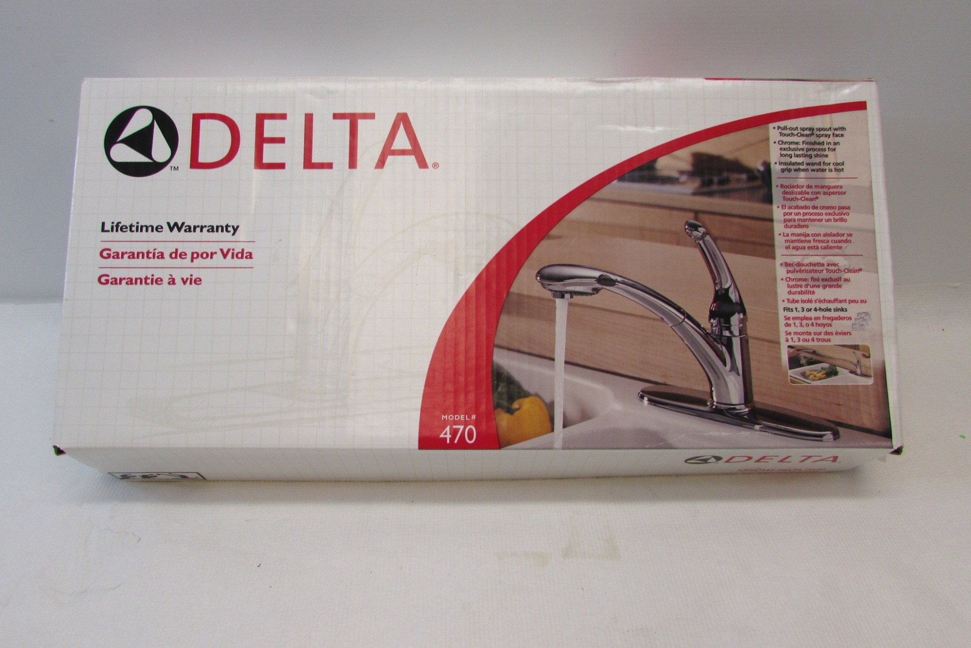 Delta Pull Out Spray Faucet With Touch Clean #168984 | Auctionninja.com