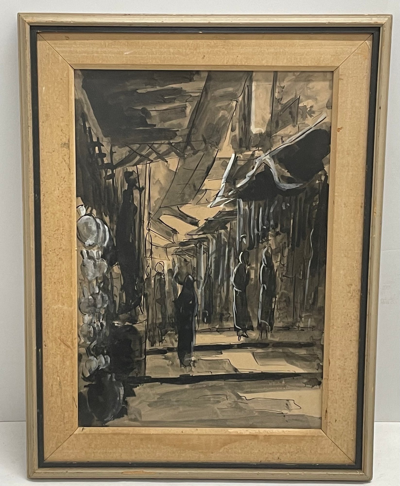 Vintage Painting By Zvi Raphaeli (Raphely) The Jug Market With ...