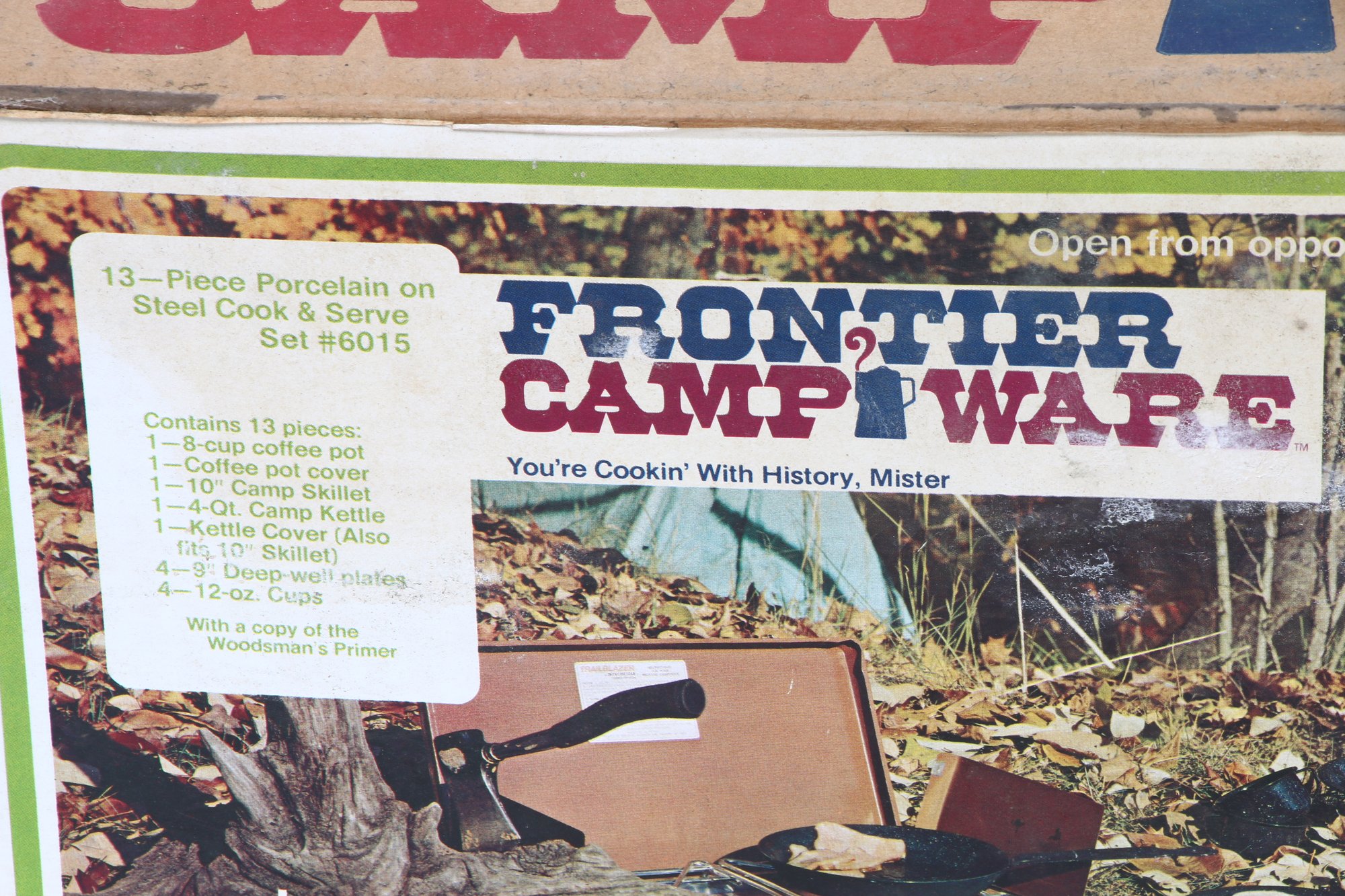 Vintage FRONTIER Camp Ware 13 Pcs Porcelain On Steel Cook & Serve Set ...