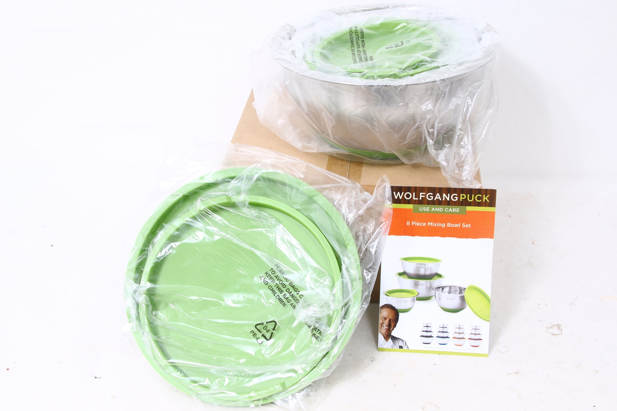 WOLFGANG PUCK 8-piece Stainless Mixing Bowl Set NEW #196788 ...